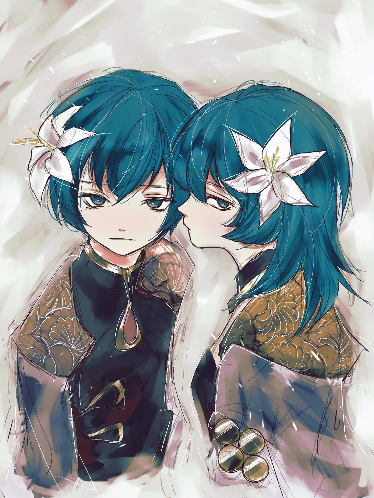 The Big ImageBoard (TBIB) - 1boy 1girl black shirt byleth (female ...