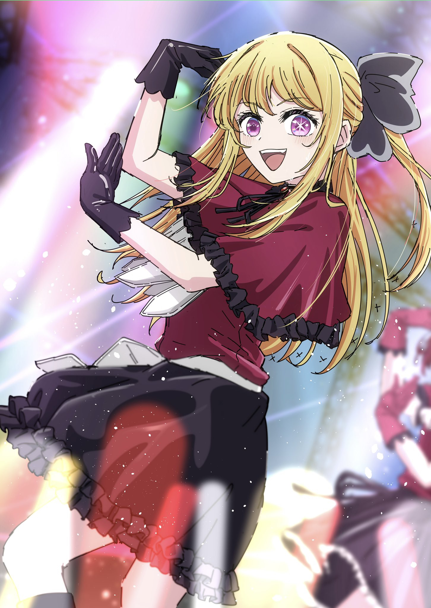 The Big ImageBoard (TBIB) - 2girls anju (artist) arima kana black footwear black gloves black ...