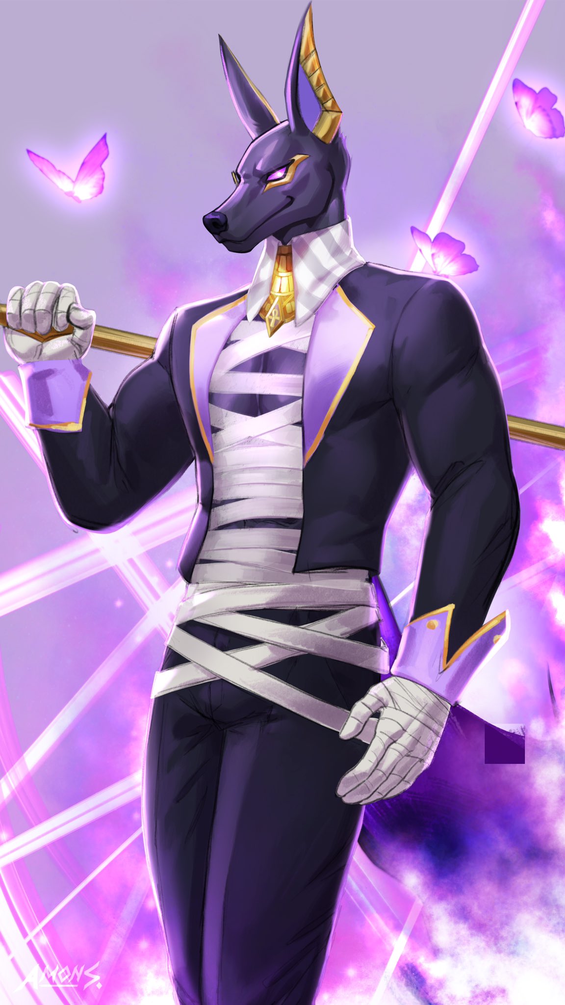 The Big ImageBoard (TBIB) - 9:16 amon-sydonai anthro anubian jackal arthropod black suit butler ...