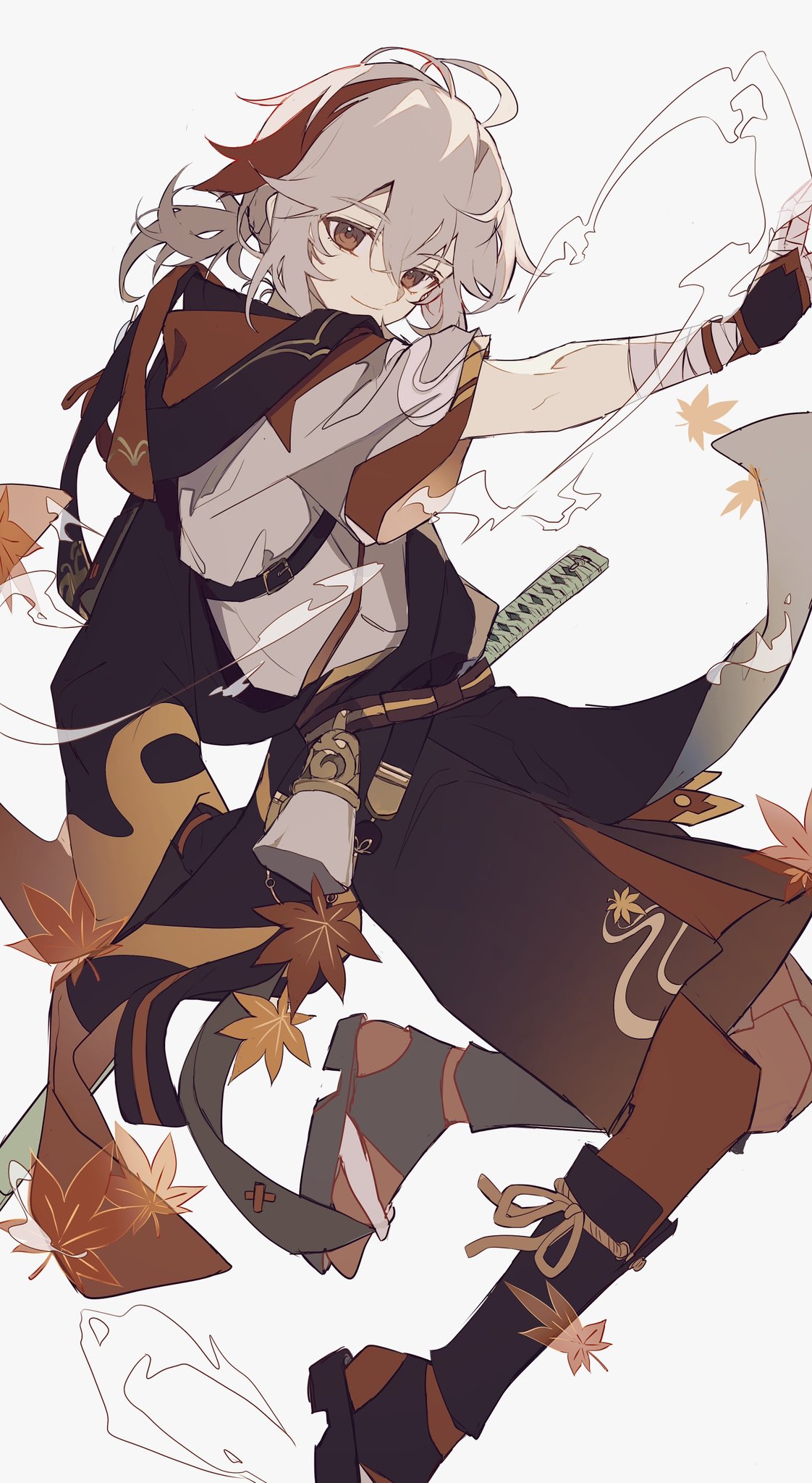 The Big ImageBoard (TBIB) - 1boy antenna hair bandaged hand bandages ...