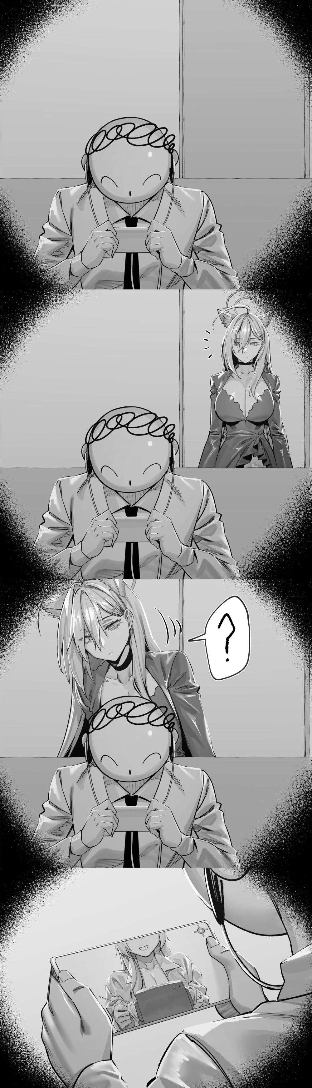 The Big ImageBoard (TBIB) - 1boy 1girl ? absurdres animal ear fluff animal ears blue archive ...