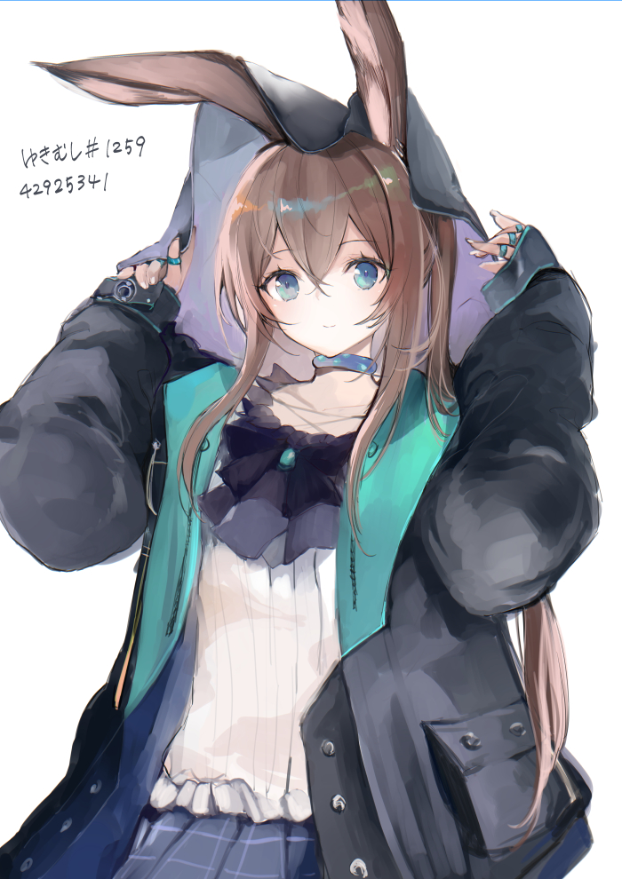 The Big ImageBoard (TBIB) - 1girl amiya (arknights) animal ears arknights ascot blue ascot blue ...