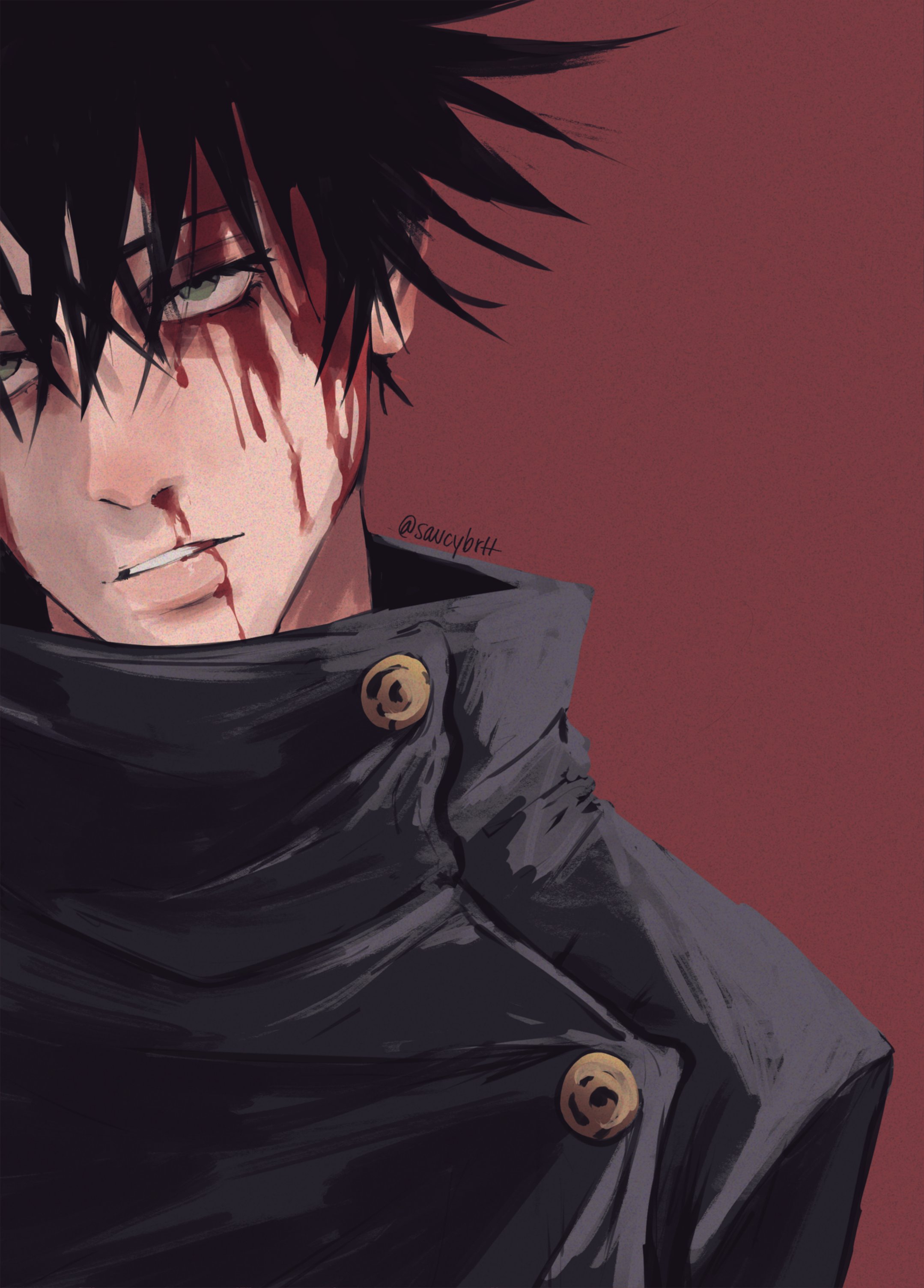 The Big ImageBoard (TBIB) - 1boy absurdres black hair bleeding blood ...