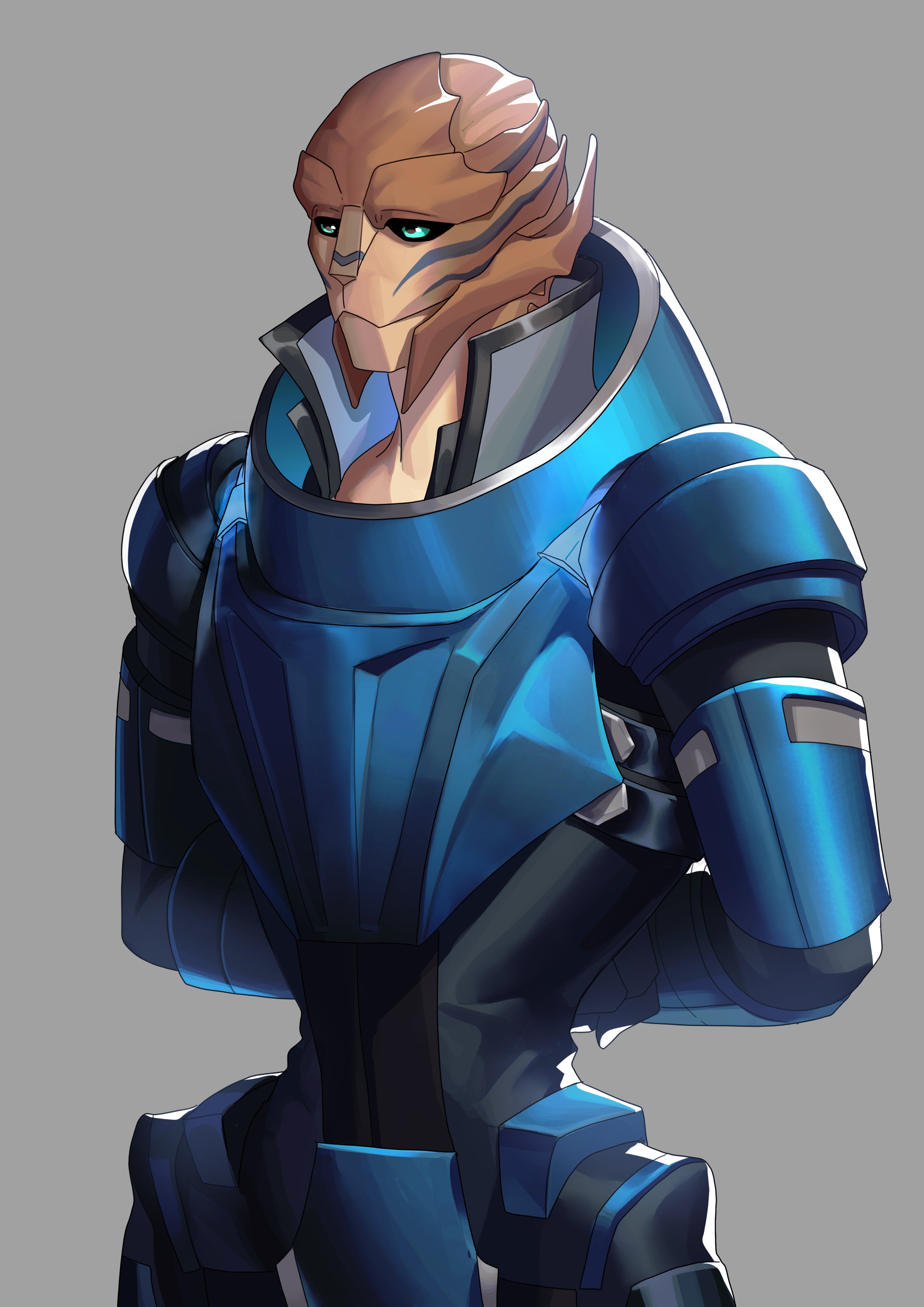 The Big ImageBoard (TBIB) - absurd res alien armor backlighting blue eyes bodypaint eliana ...