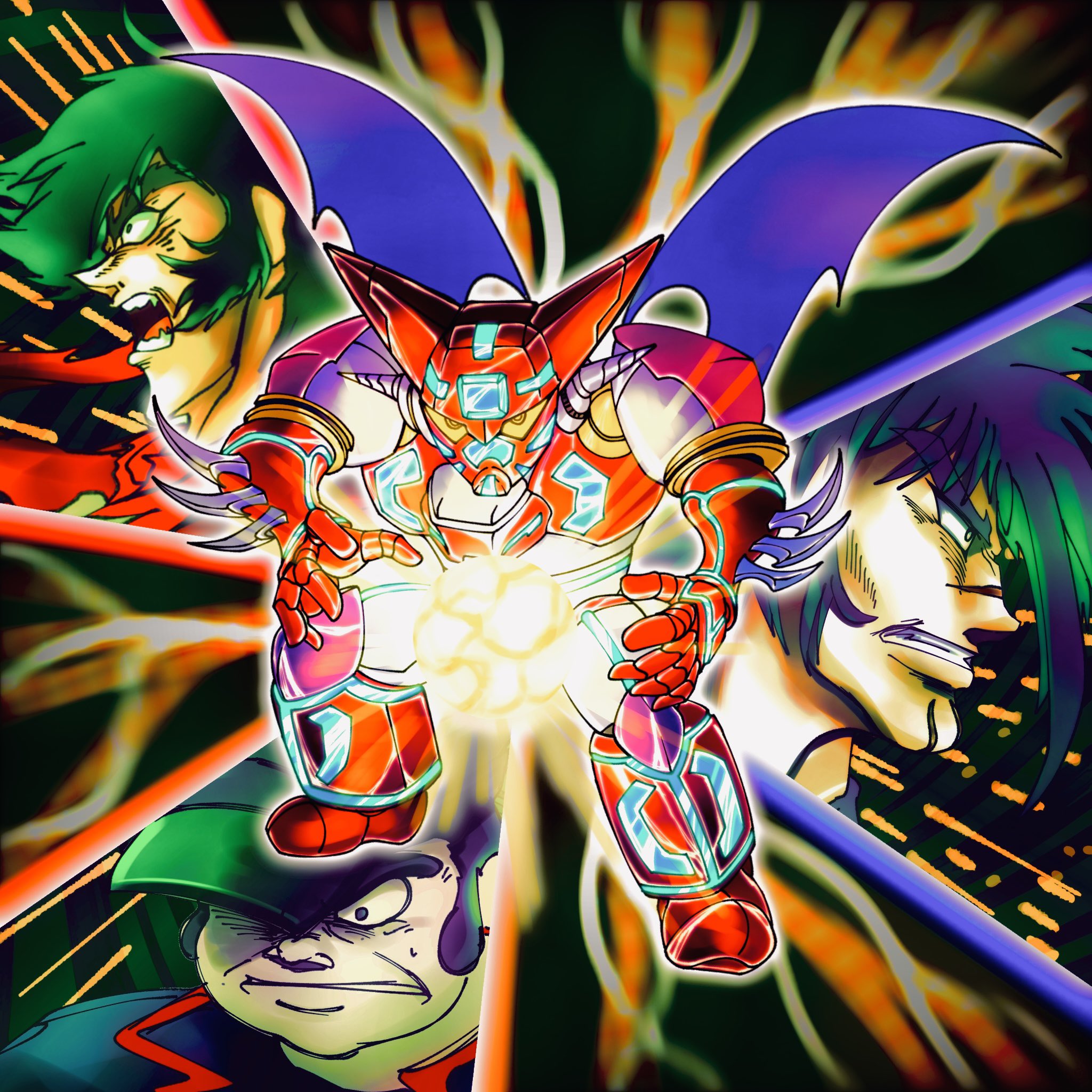 The Big ImageBoard (TBIB) - 3boys black eyes black hair getter robo ...