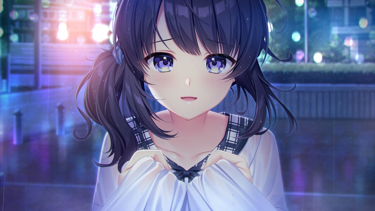 The Big ImageBoard (TBIB) - 1girl :d alpha (yukai na nakamatachi) black ribbon blue eyes blue ...
