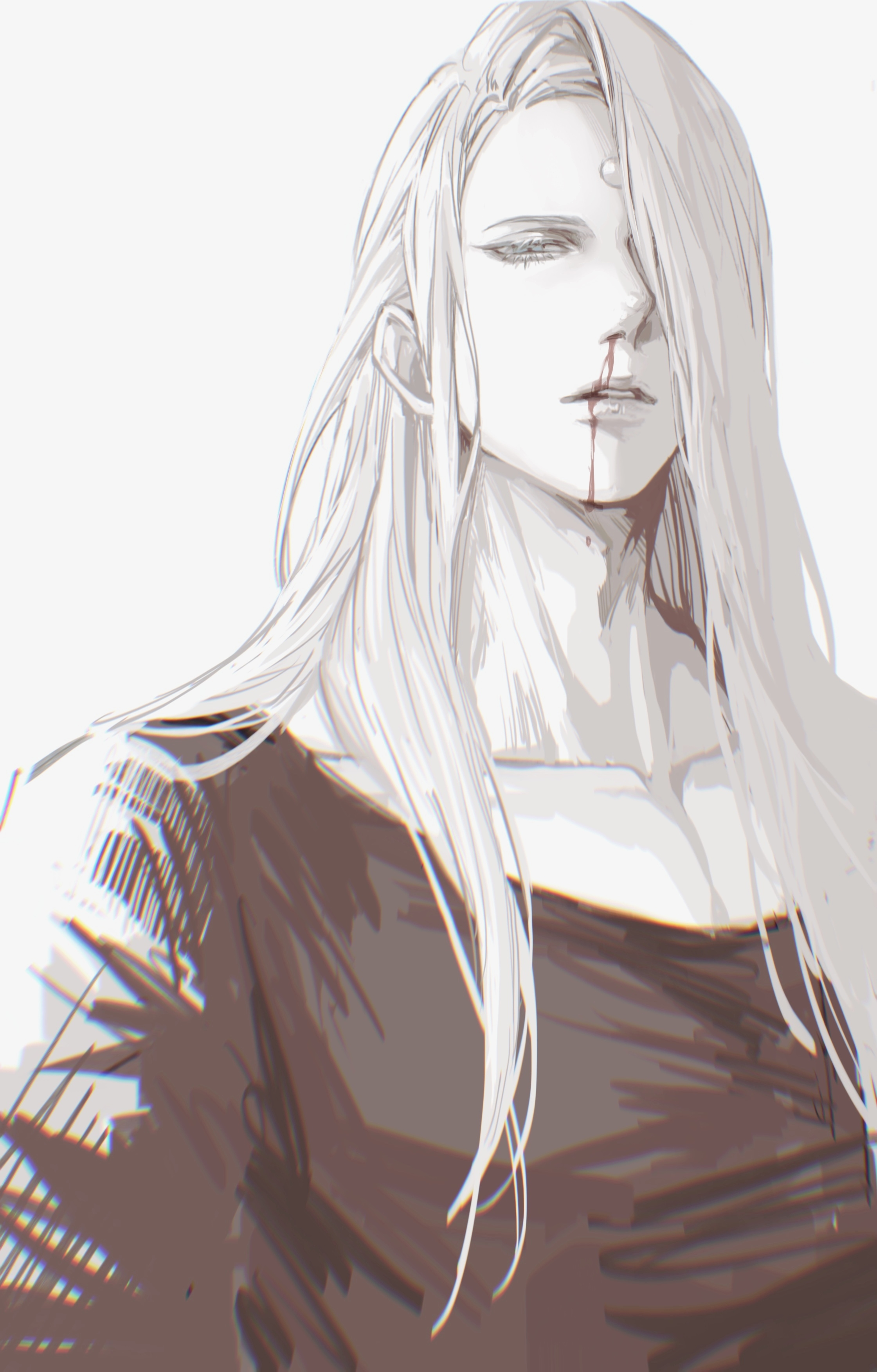 The Big ImageBoard (TBIB) - 1boy absurdres blood blood on face blue ...