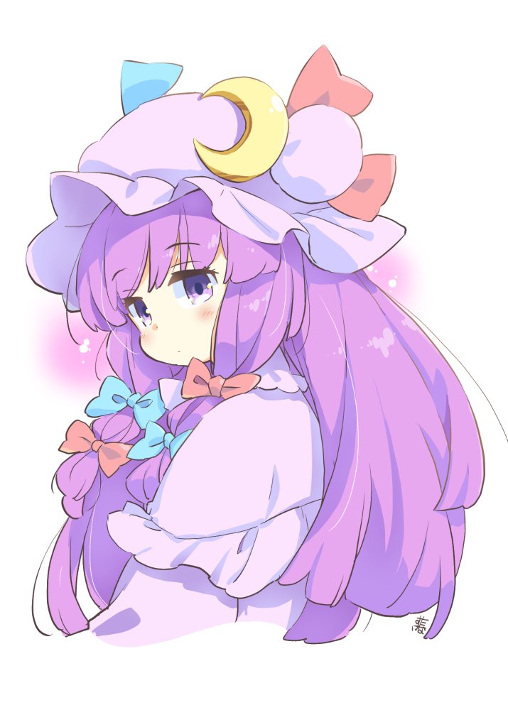 The Big Imageboard Tbib 1girl Blue Bow Blue Ribbon Blush Bow