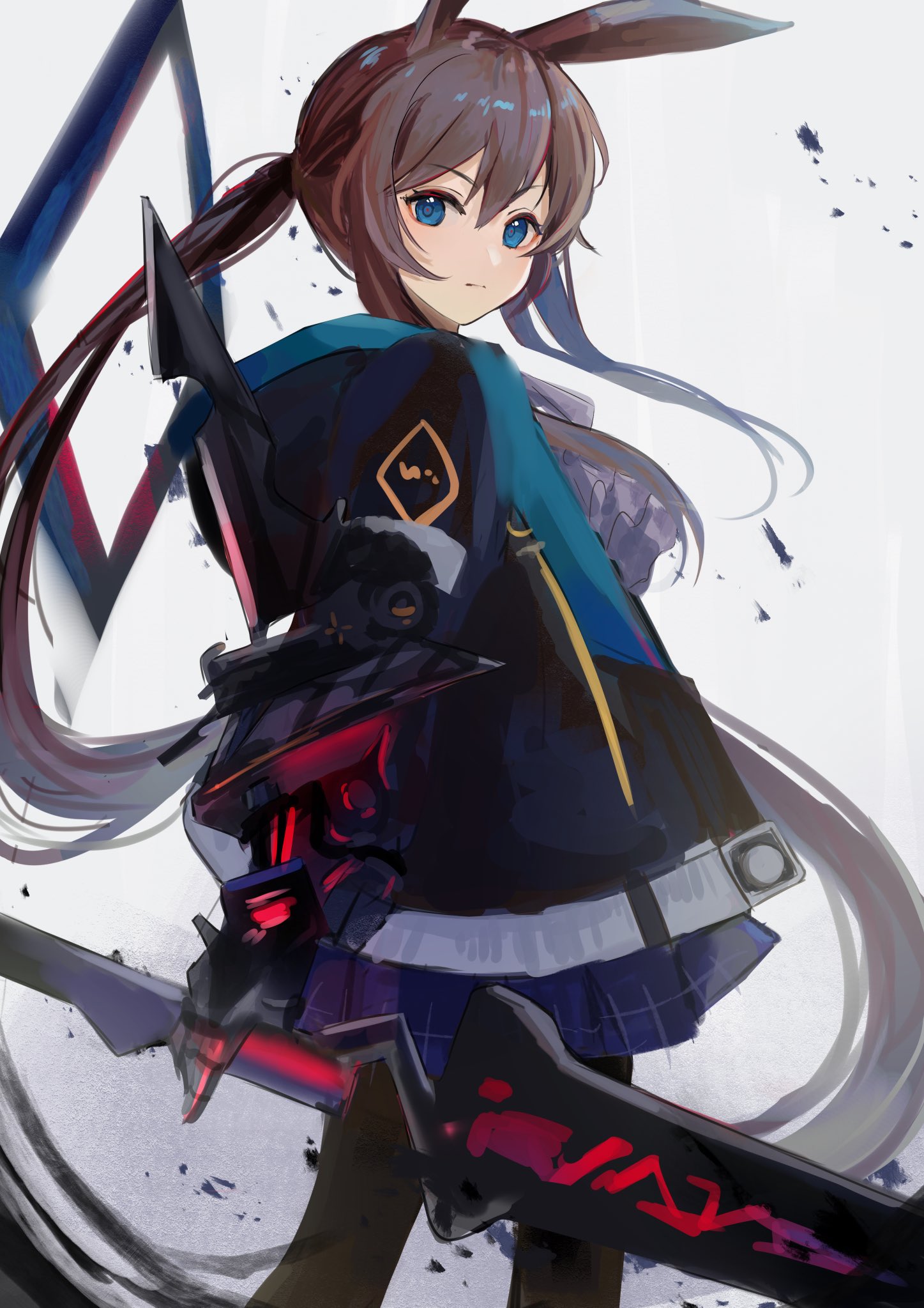 The Big ImageBoard (TBIB) - 1girl amiya (arknights) amiya (guard) (arknights) animal ears ...