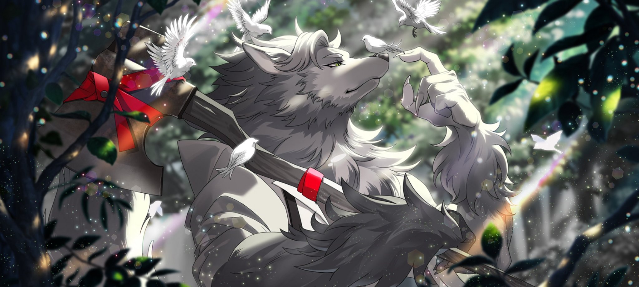 The Big ImageBoard (TBIB) - anthro avian axe bird canid canine canis claws clothing dress shirt ...