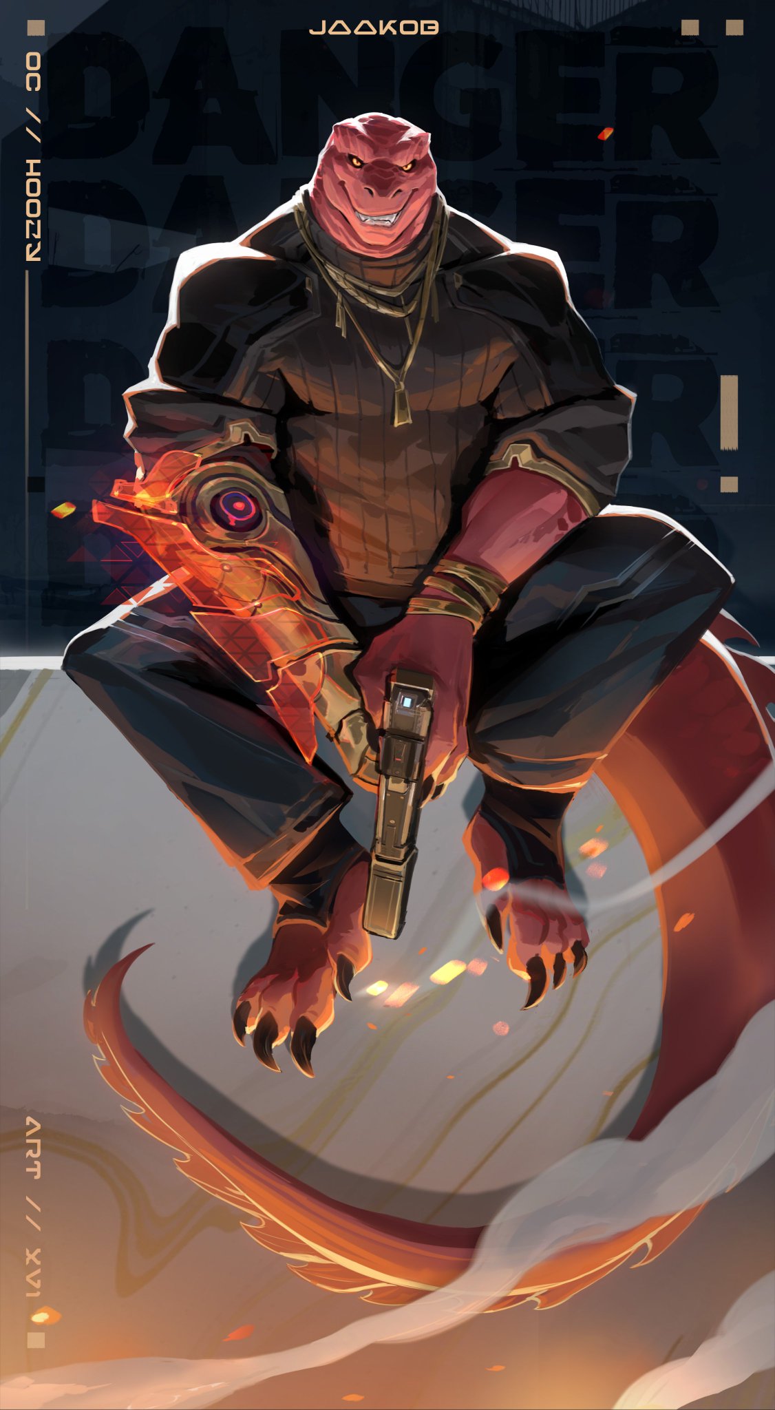 The Big ImageBoard (TBIB) - clothing gun hi res jaacob lizard lizardman ...