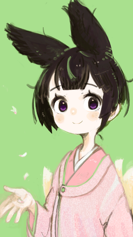 The Big ImageBoard (TBIB) - 1girl animal ears bangs black eyes black hair borrowed character ...