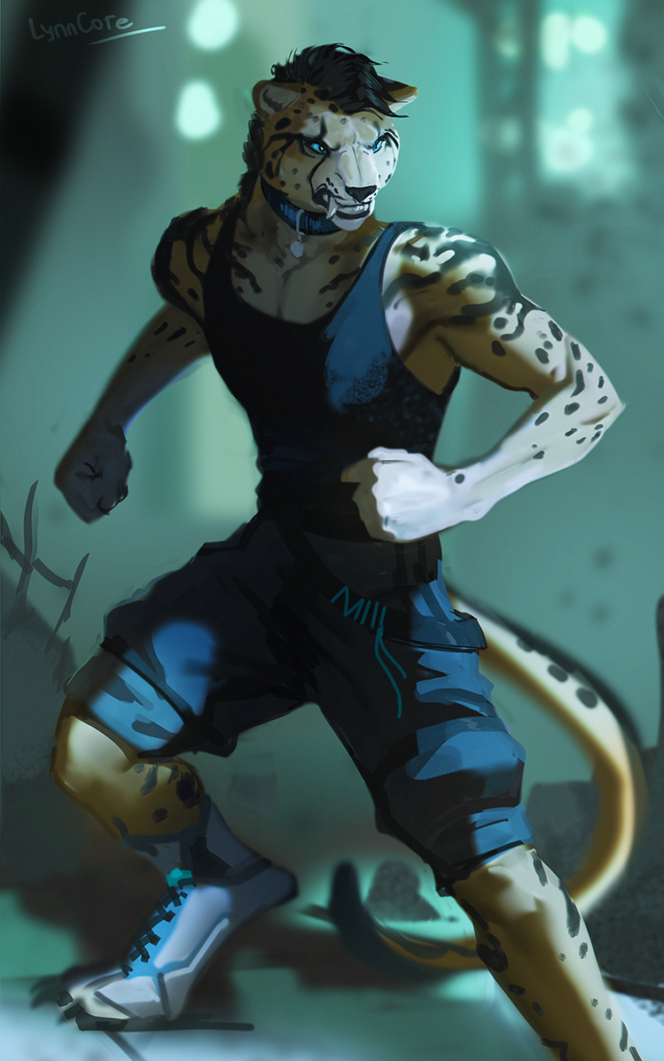 The Big ImageBoard (TBIB) - 2022 anthro blue eyes cheetah clothed clothing digital media ...