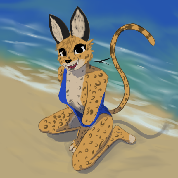 The Big ImageBoard (TBIB) - 1:1 andy 234 anthro beach breasts cheetah clothed clothing felid ...
