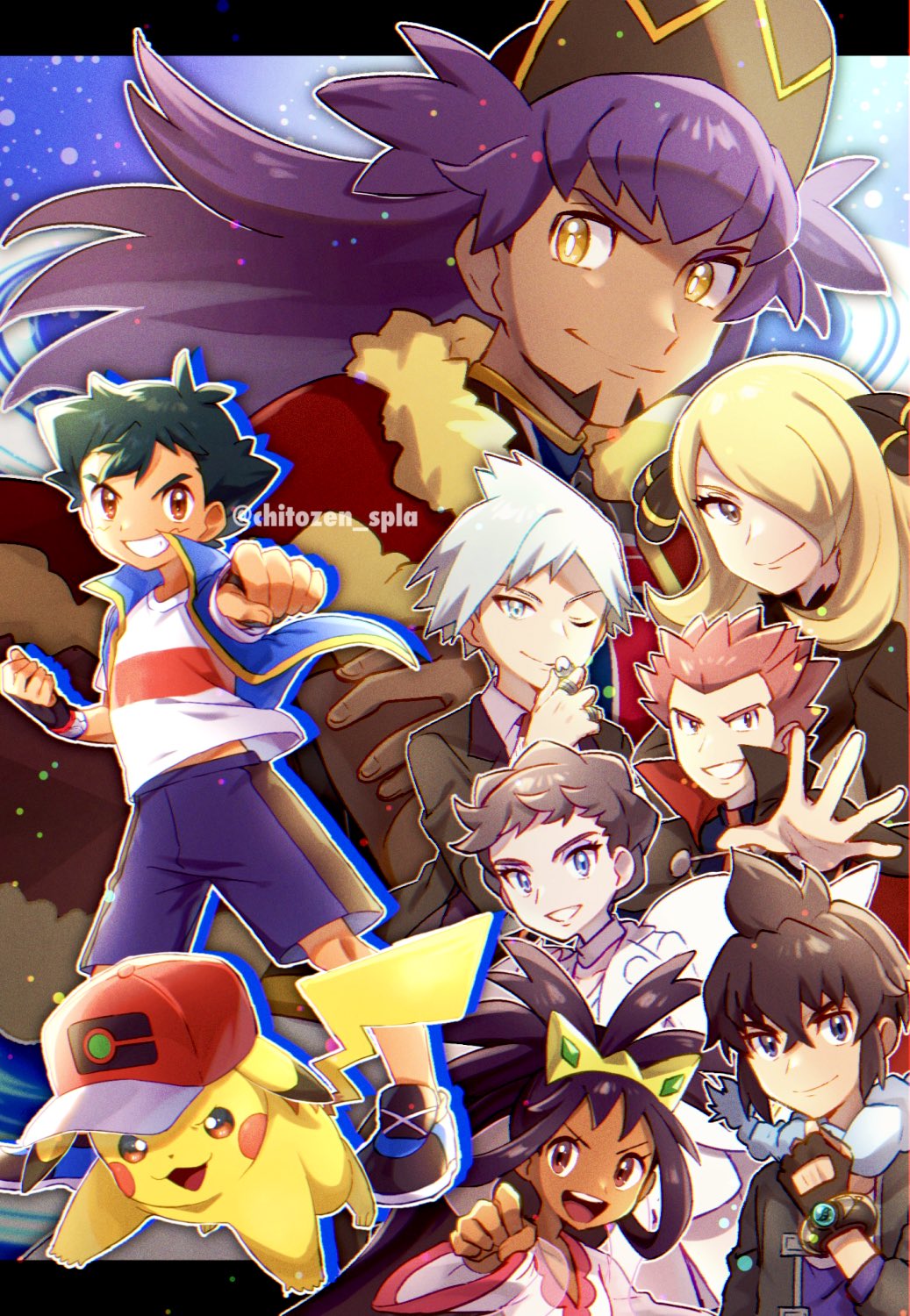 The Big ImageBoard (TBIB) - 3girls 5boys :d ;) alain (pokemon) ash ...