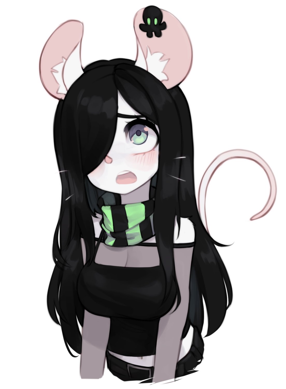 The Big ImageBoard (TBIB) - 1girl amissio animal ear fluff animal ears aria wintermint black ...