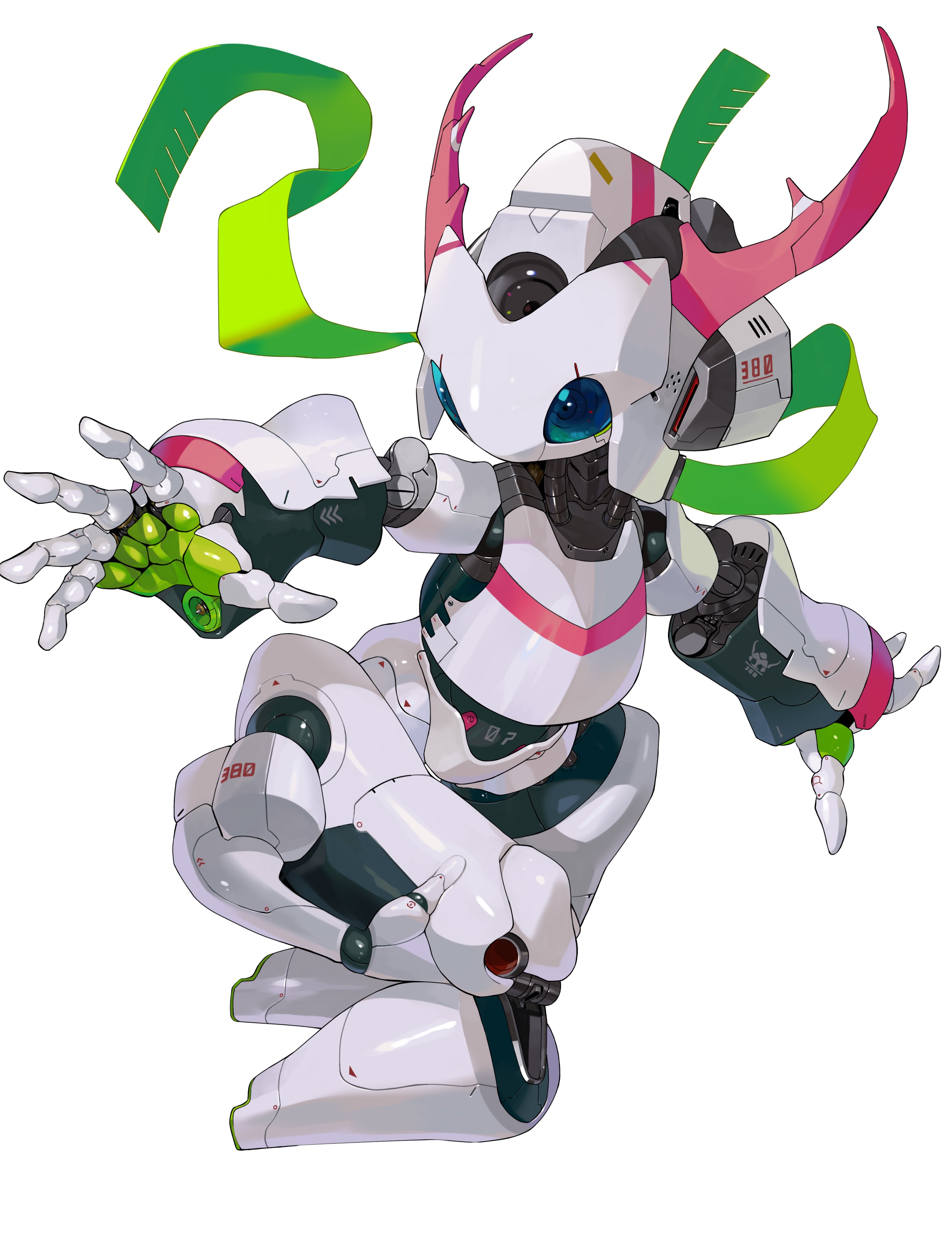 The Big ImageBoard (TBIB) - absurdres airborne blue eyes green ribbon ...