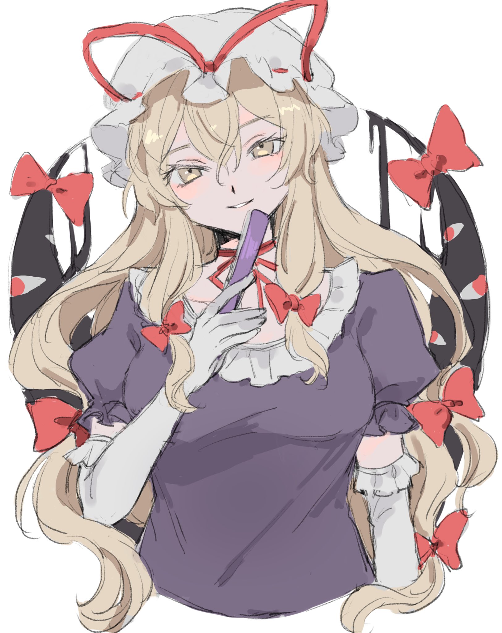 The Big ImageBoard (TBIB) - 1girl blonde hair bow breasts choker ...