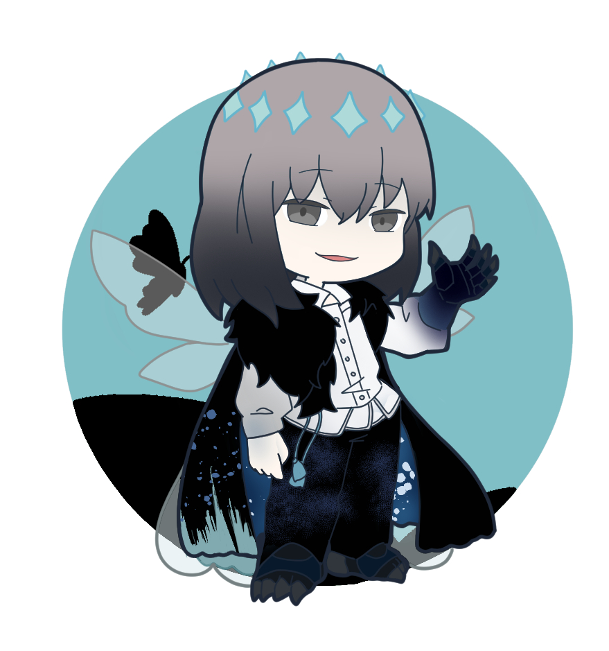 The Big ImageBoard (TBIB) - 1boy black cloak black pants blue ...