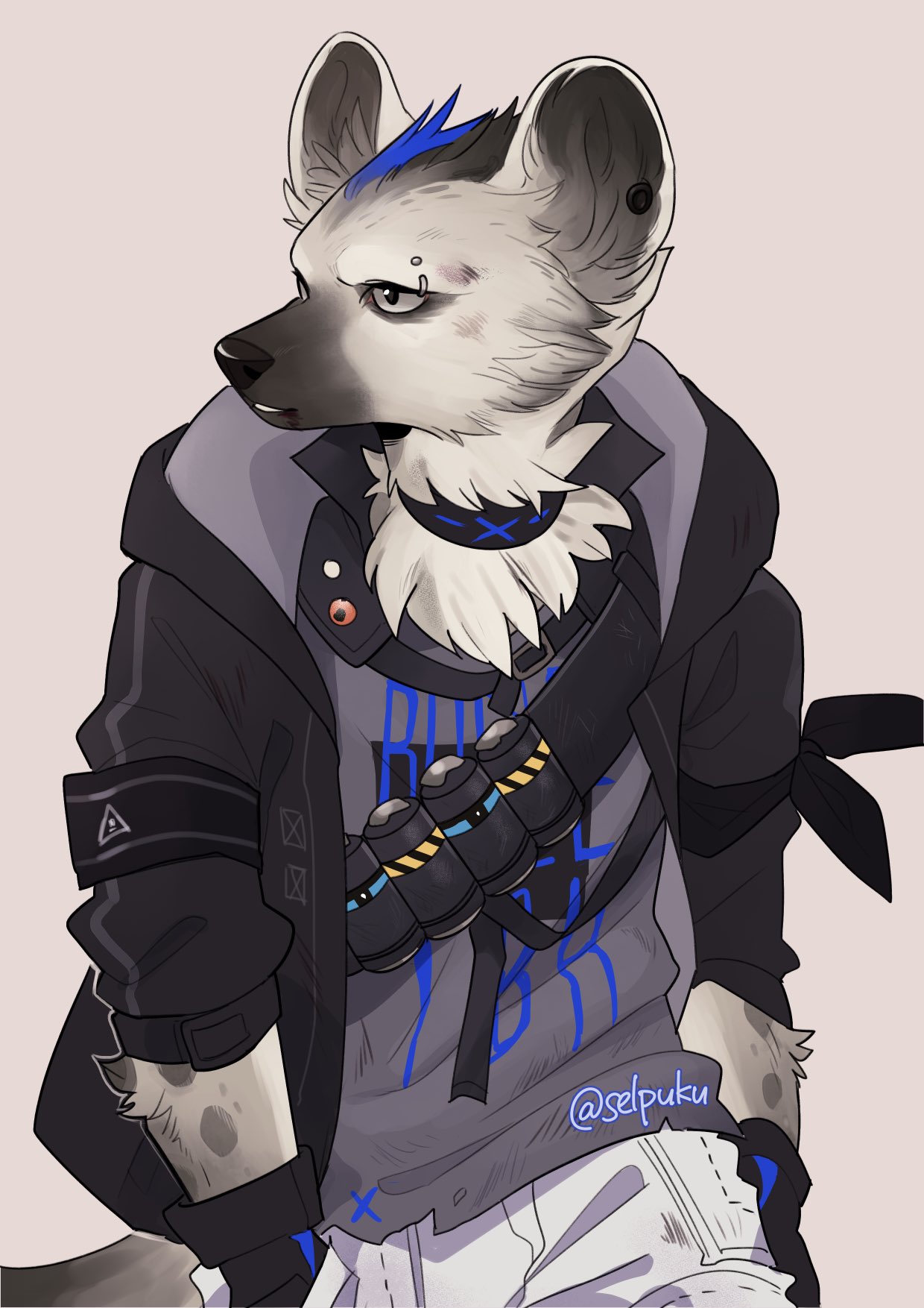 The Big ImageBoard (TBIB) - anthro arknights black body black clothing black fur black hair ...