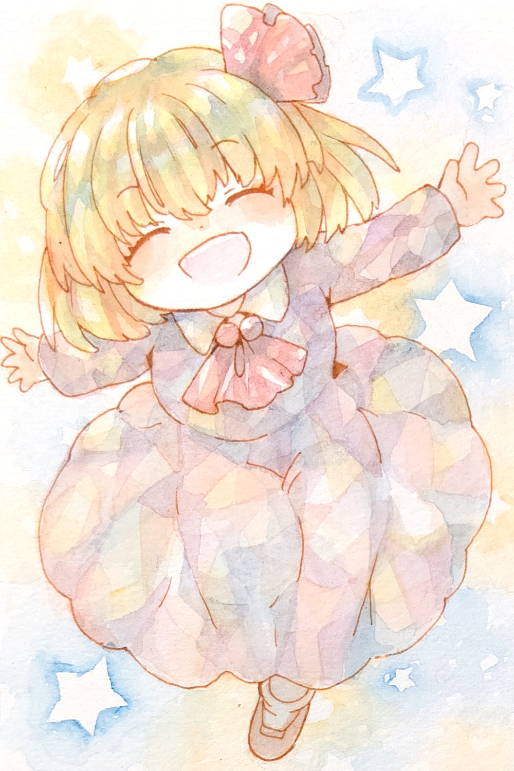 The Big ImageBoard (TBIB) - 1girl :d ascot bangs black dress blonde ...