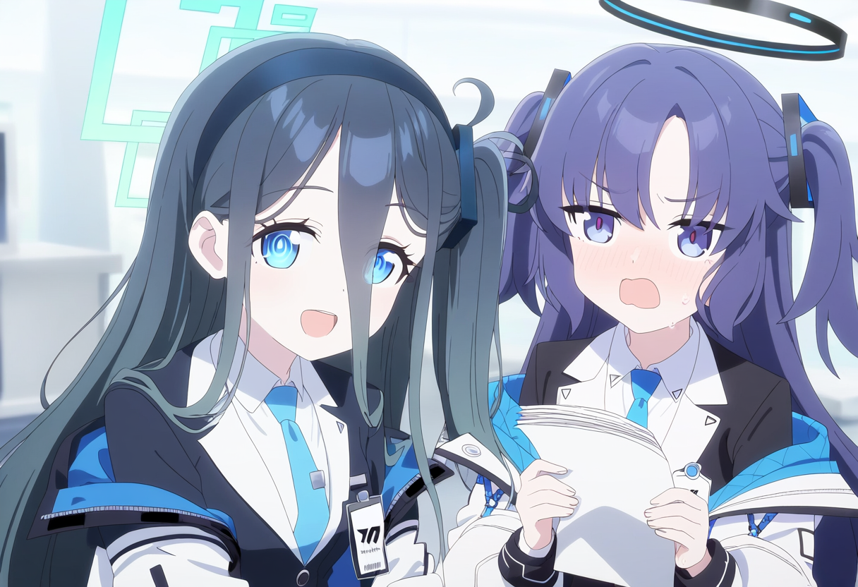 The Big ImageBoard (TBIB) - ai-generated aris (blue archive) blue archive halo joongyong yuuka ...