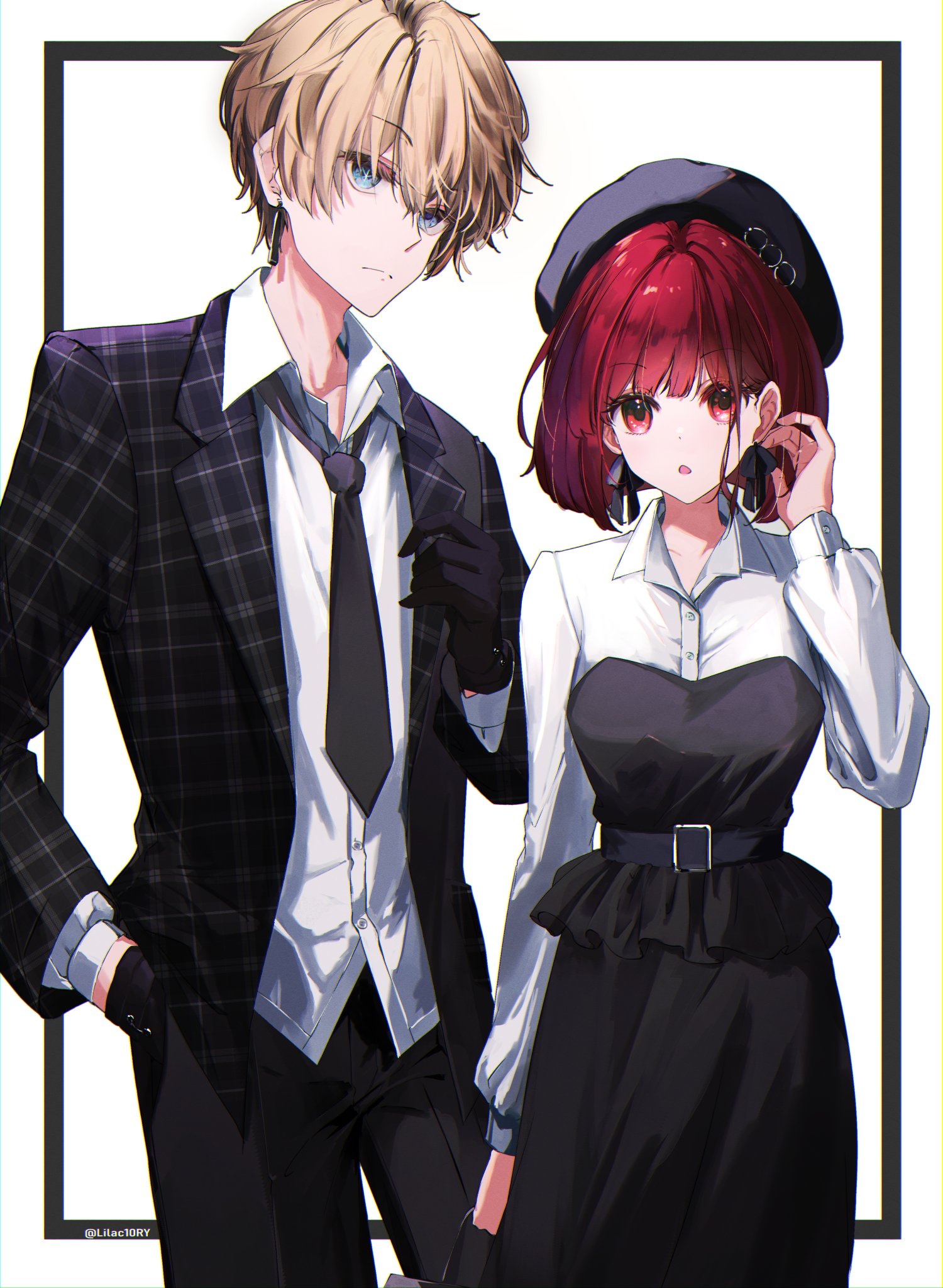 The Big ImageBoard (TBIB) - + + 1boy 1girl arima kana beret black gloves black headwear black ...