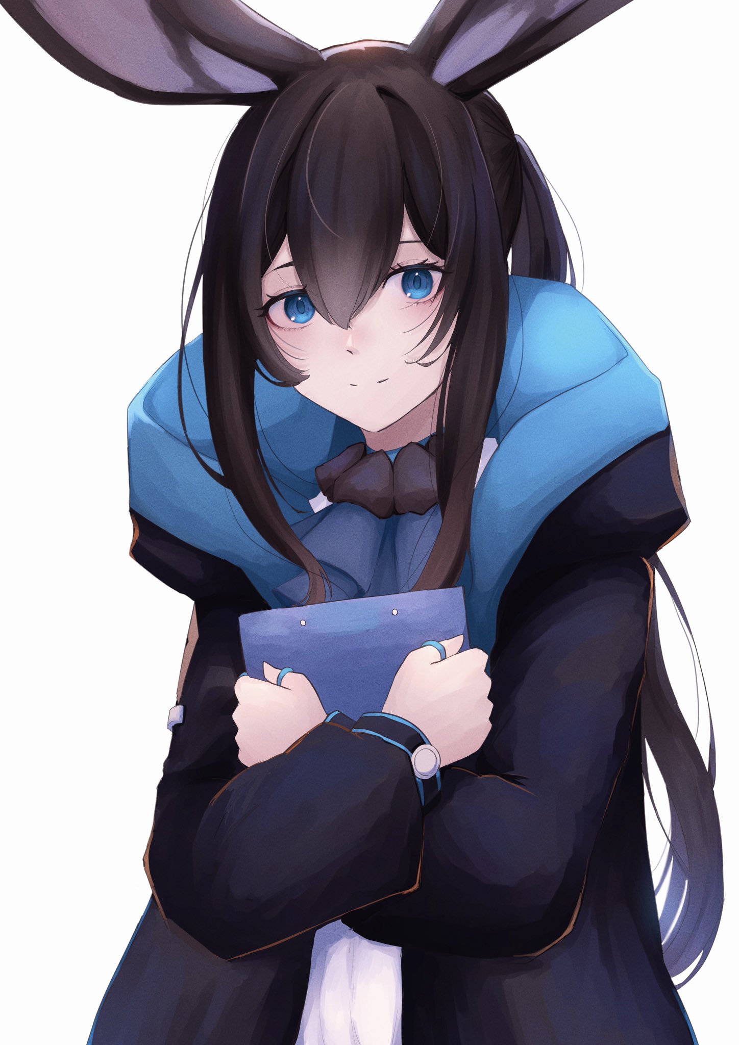 The Big ImageBoard (TBIB) - 1girl amiya (arknights) animal ears arknights ascot black jacket ...