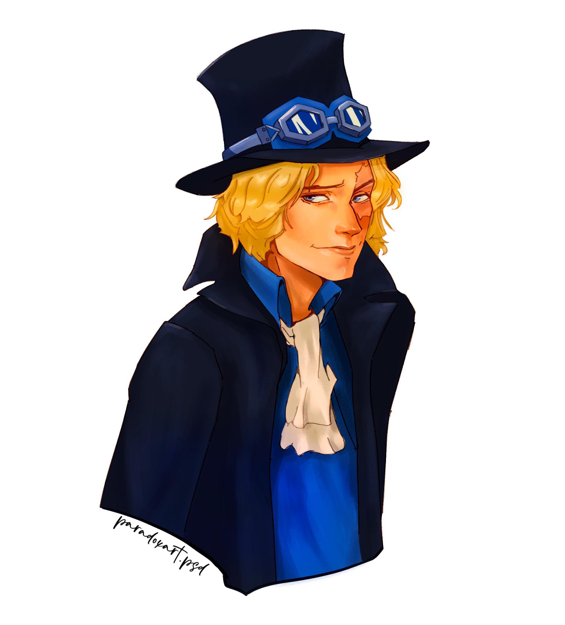 The Big ImageBoard (TBIB) - 1boy artist name ascot black hair black hat closed mouth commentary ...