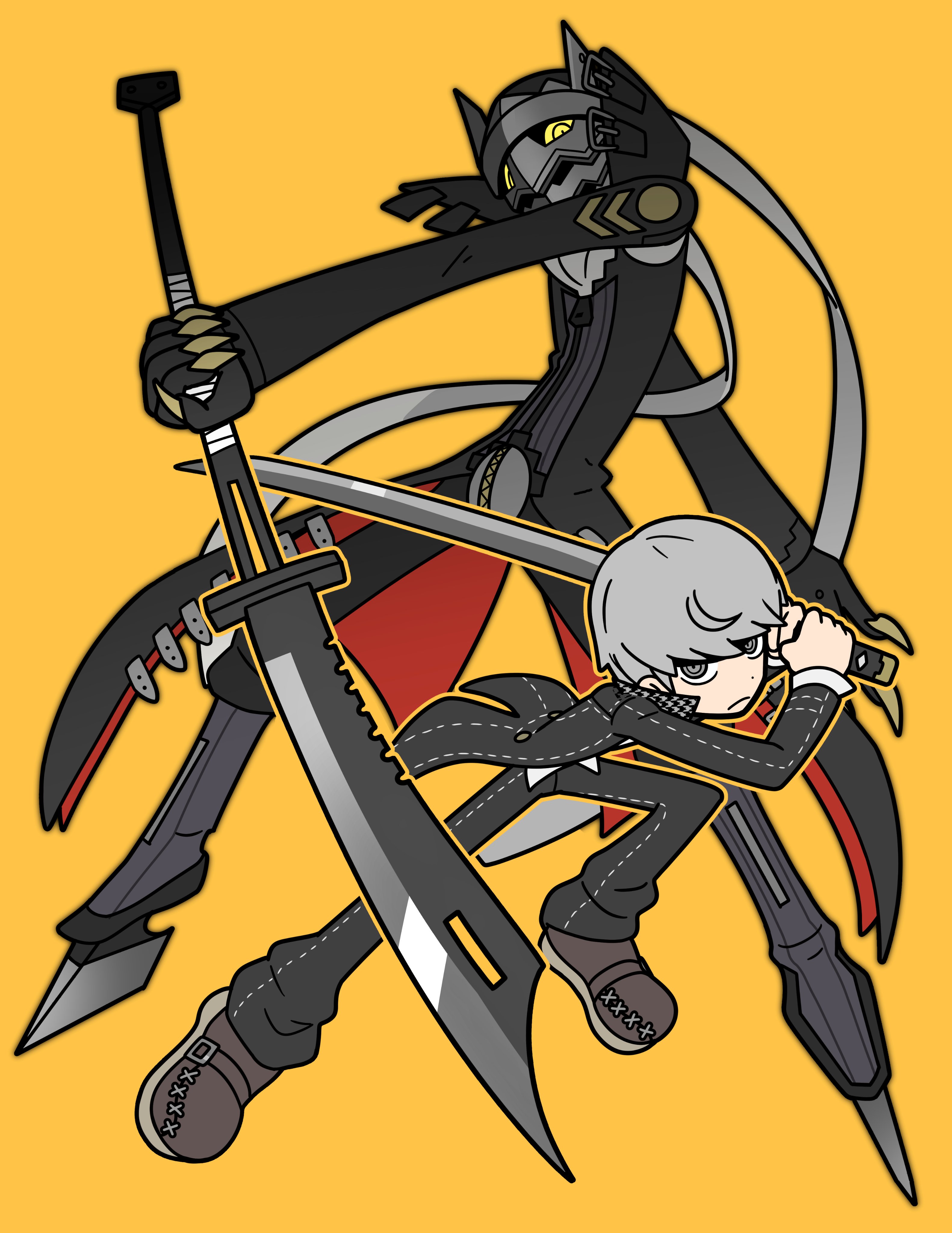 The Big ImageBoard (TBIB) - 1boy absurdres black coat black jacket ...