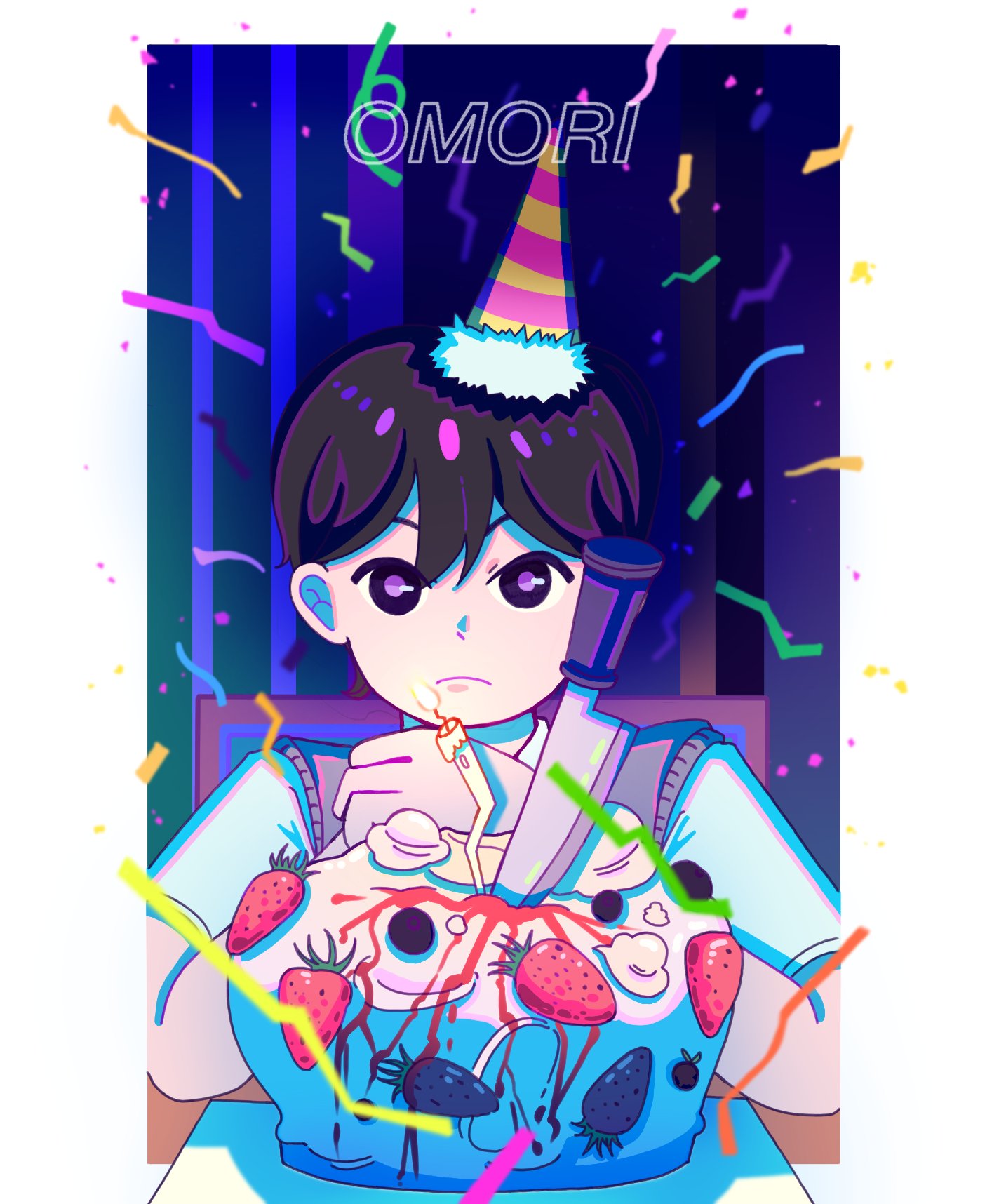The Big ImageBoard (TBIB) - 1boy birthday cake black eyes black hair ...