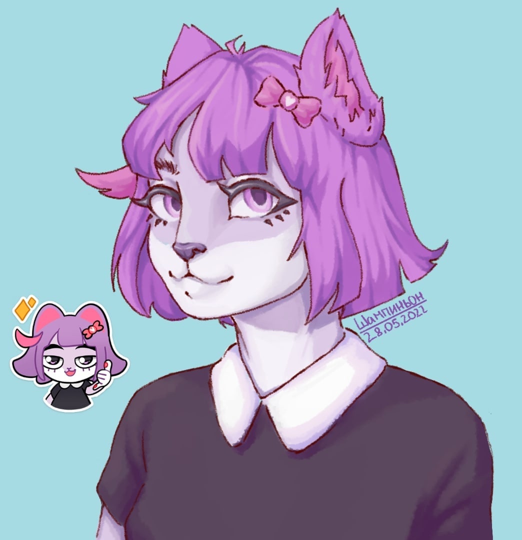 The Big ImageBoard (TBIB) - 2022 accessory anthro artist name black clothing black dress bow ...