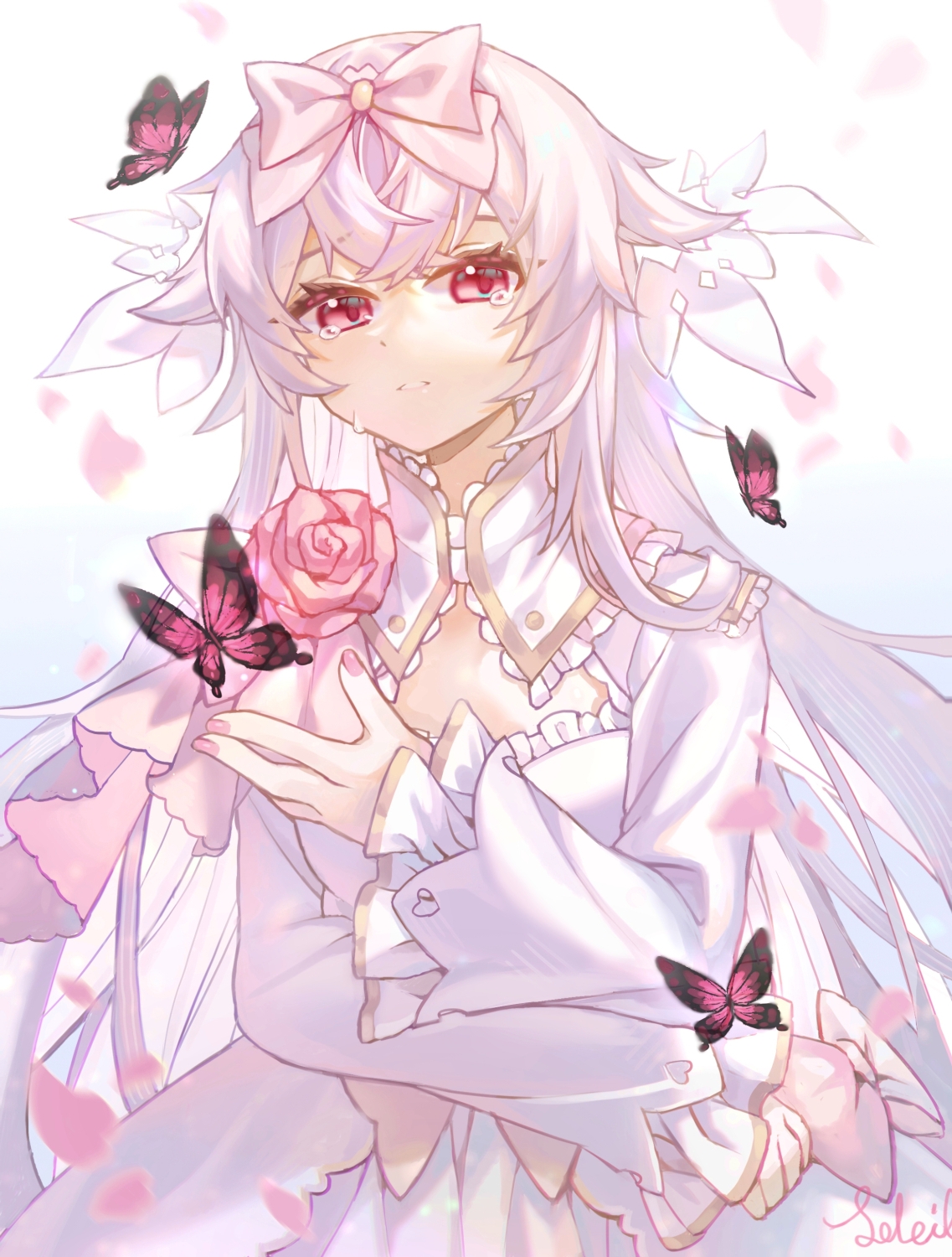 The Big ImageBoard (TBIB) - 1girl arcaea bow breasts bug butterfly ...