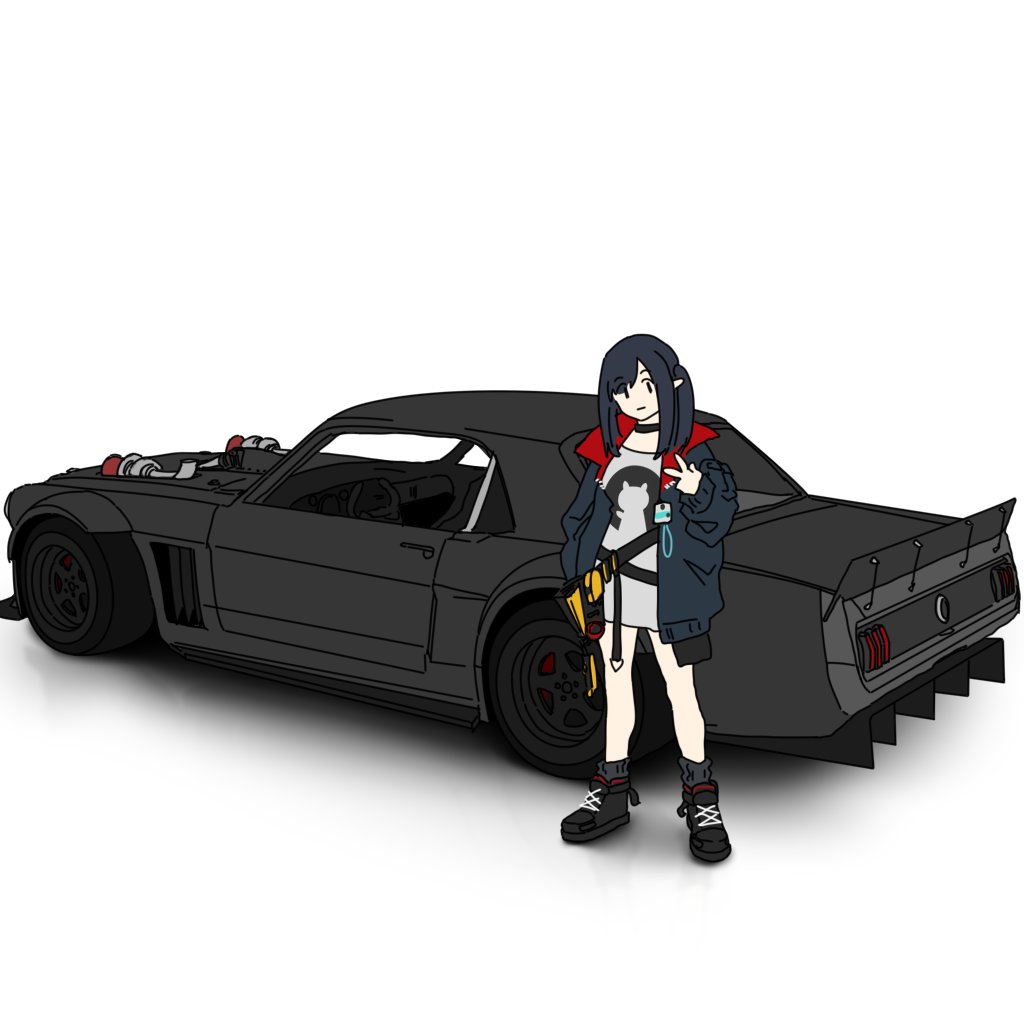 The Big ImageBoard (TBIB) - 1girl arknights black car black choker ...