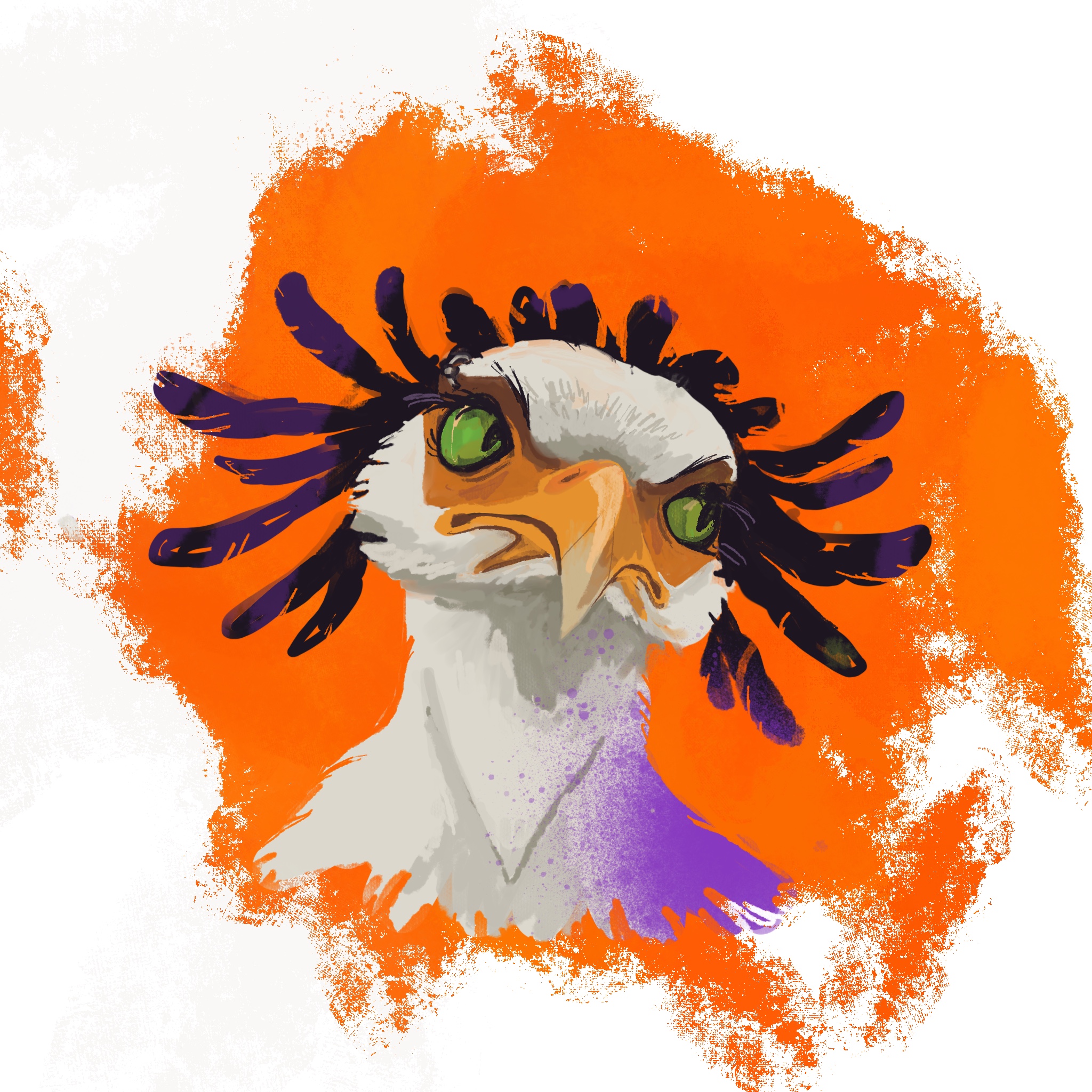 The Big ImageBoard (TBIB) - accipitriform anthro avian bird chickenzaur hi res male painting ...