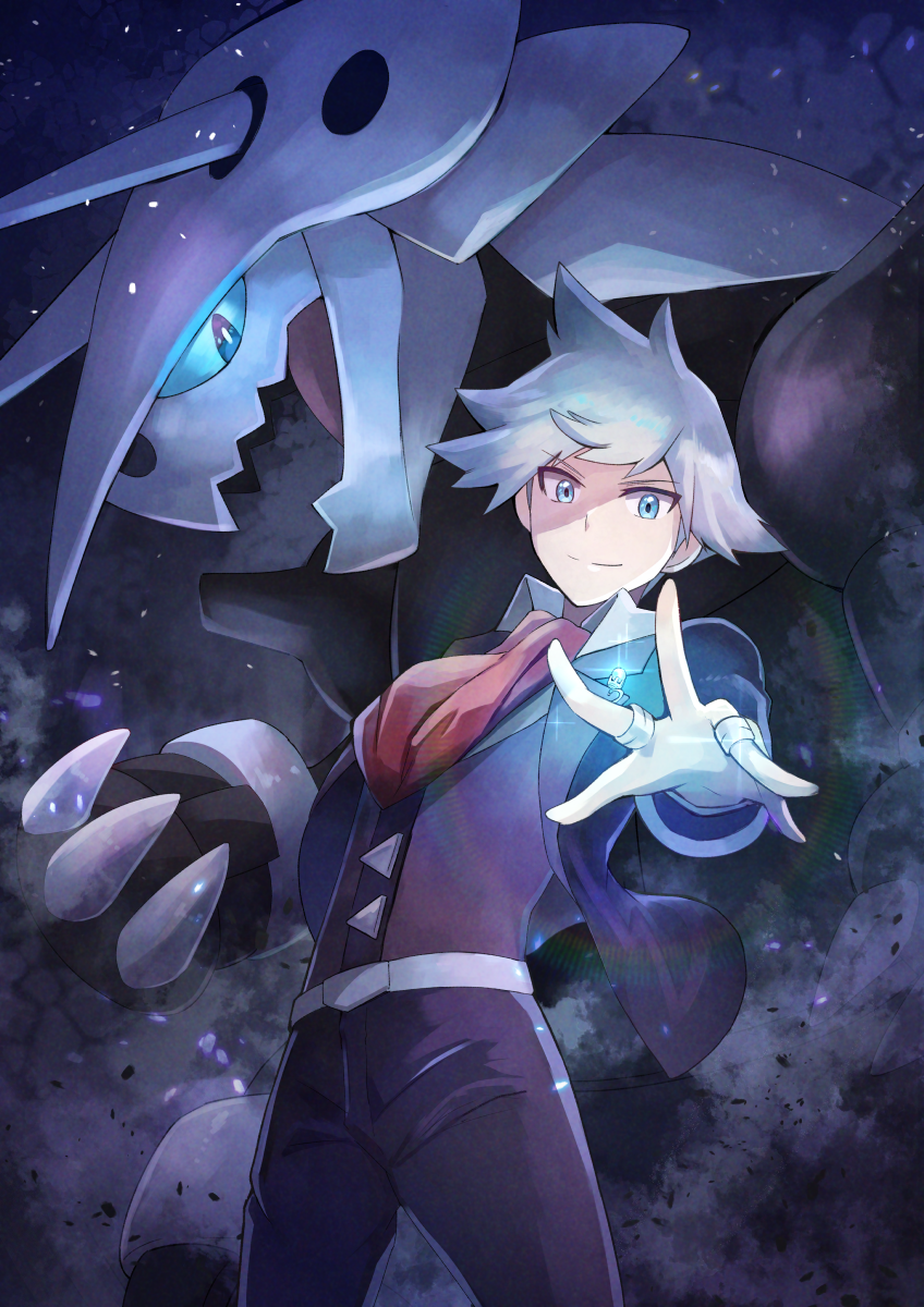 The Big ImageBoard (TBIB) - 1boy aggron bangs blue eyes claws closed ...