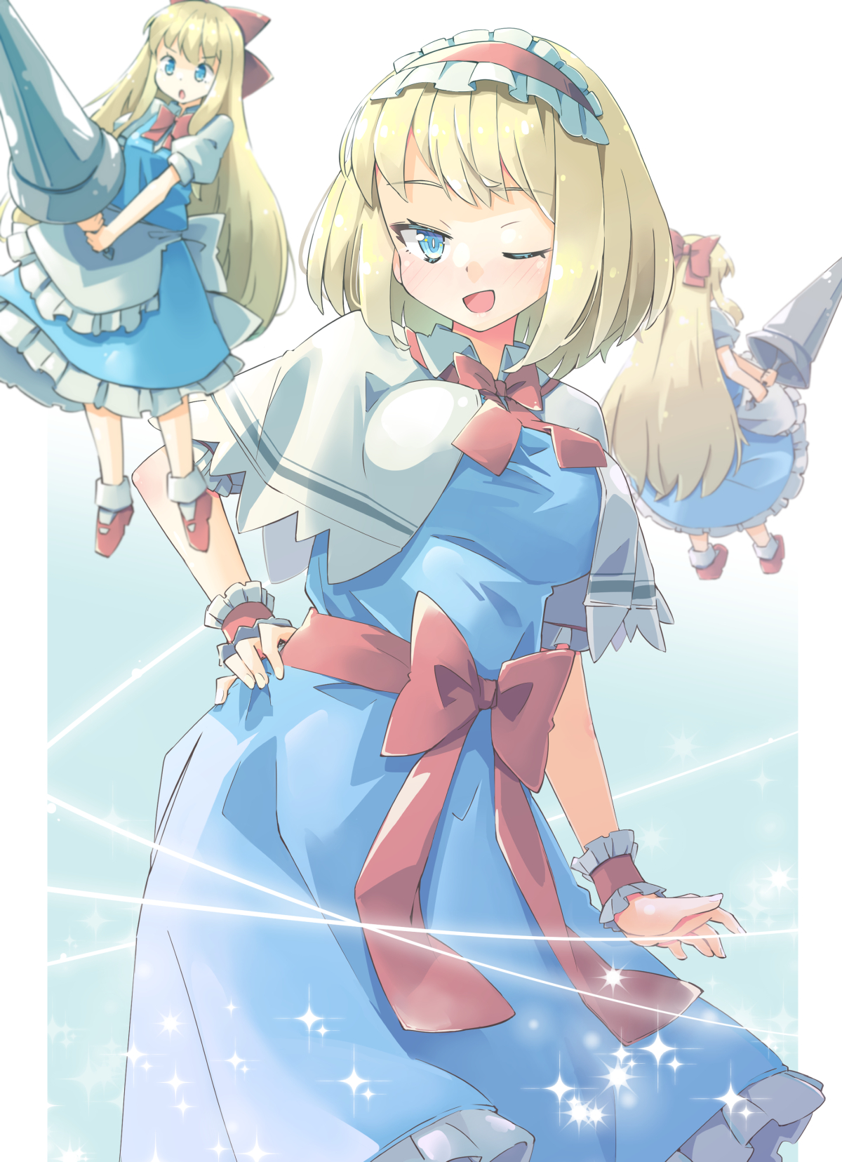 The Big ImageBoard (TBIB) - alice margatroid apron arnest ascot blonde hair blue dress blue eyes ...