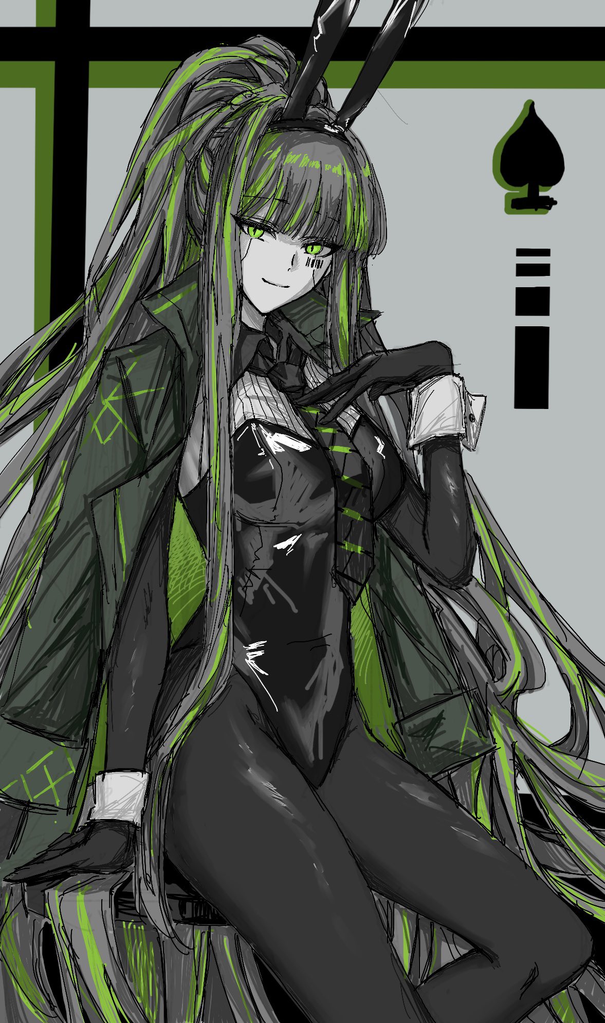 The Big ImageBoard (TBIB) - 1girl alfonso (project moon) animal ears ashi (dongshi389) black ...