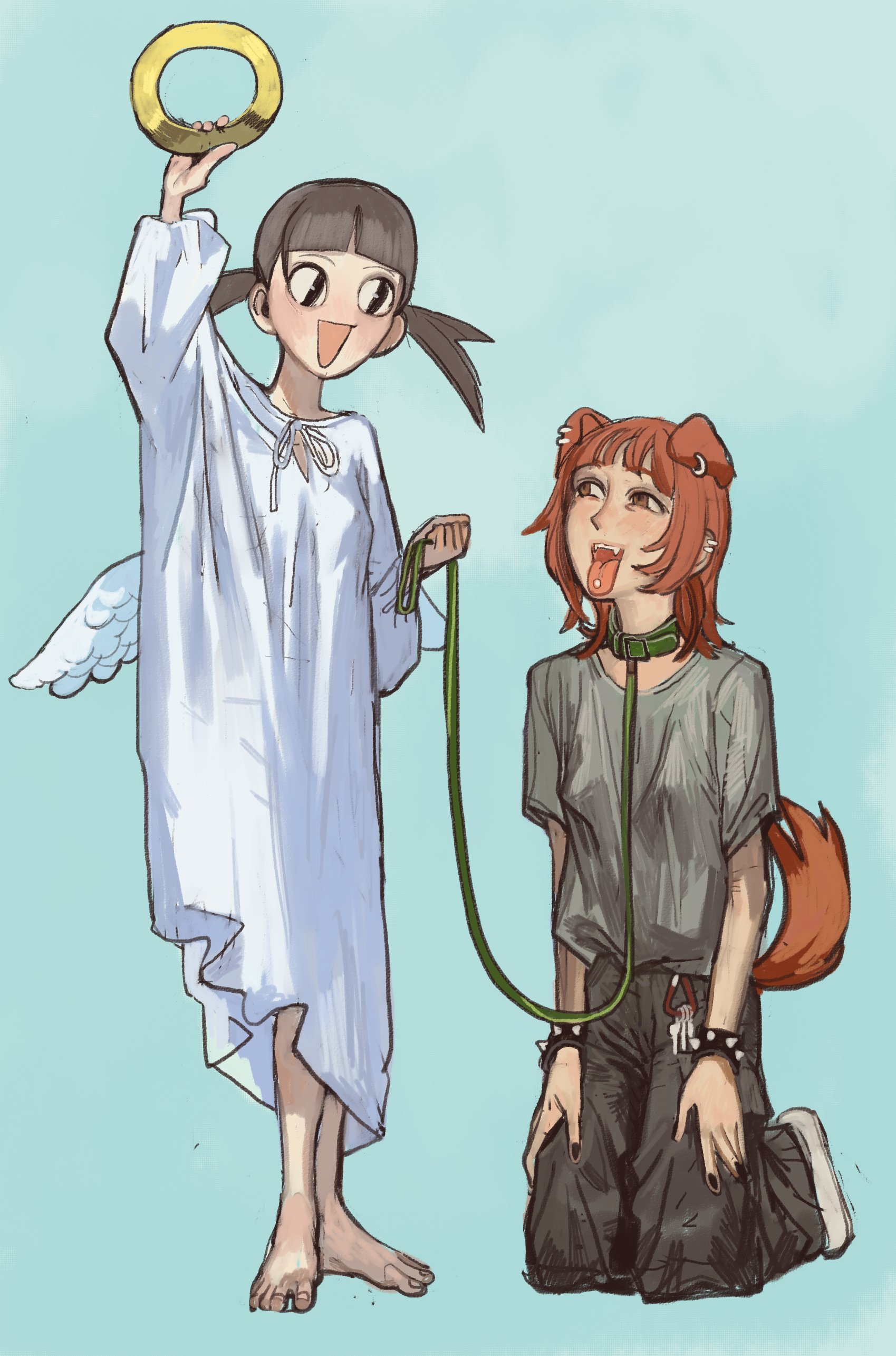 The Big ImageBoard (TBIB) - 2024 absurd res angel animal humanoid bdsm bracelet canid canid ...