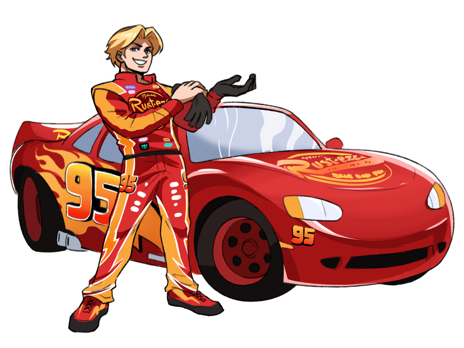The Big ImageBoard (TBIB) - 1boy black gloves blonde hair car cars ...