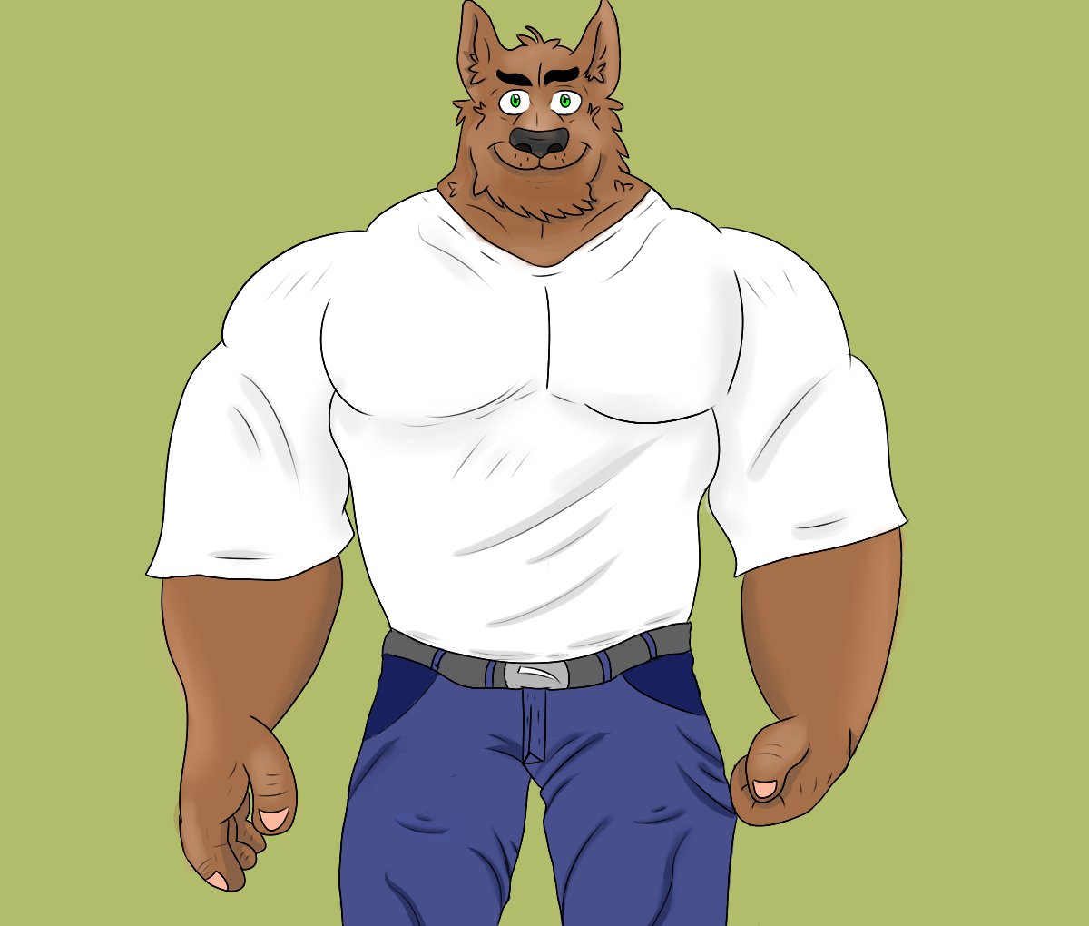 The Big ImageBoard (TBIB) - anthro canid canine canis clothed clothing male mammal muscular ...