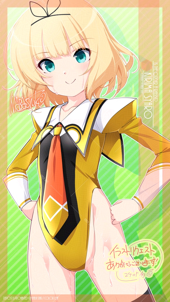 The Big ImageBoard (TBIB) - 1girl adapted costume black thighhighs blonde hair commission ...