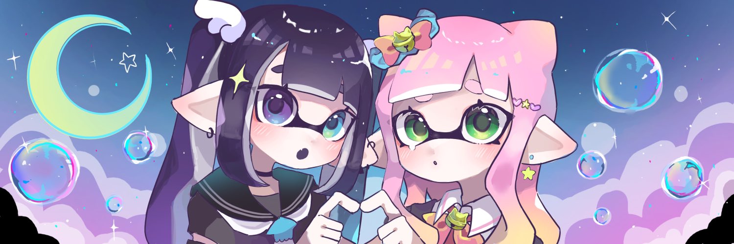 The Big ImageBoard (TBIB) - 2girls :o black hair blue eyes bubble ...