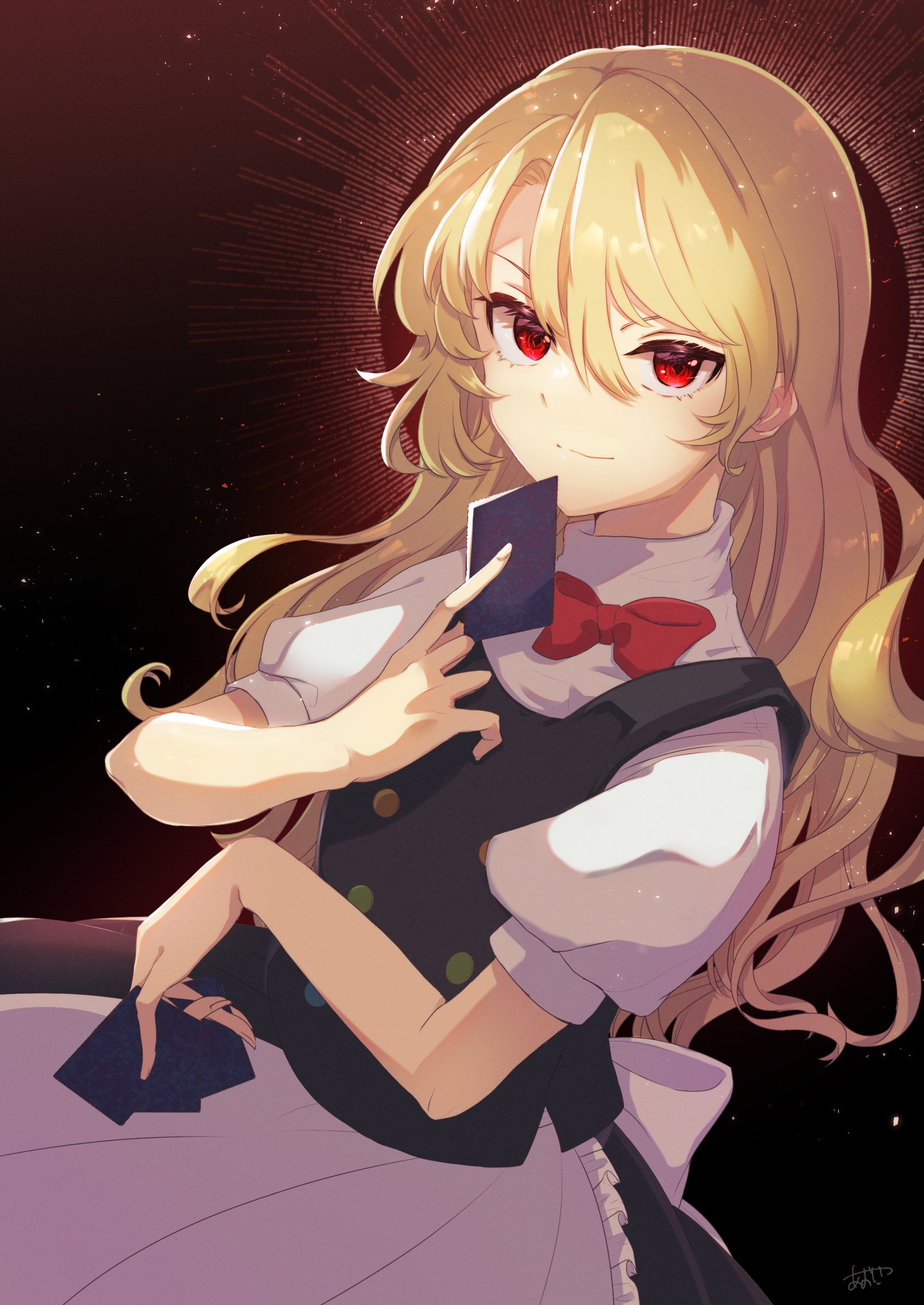 The Big ImageBoard (TBIB) - 100th black market 1girl alternate eye color aoi (annbi) apron back ...