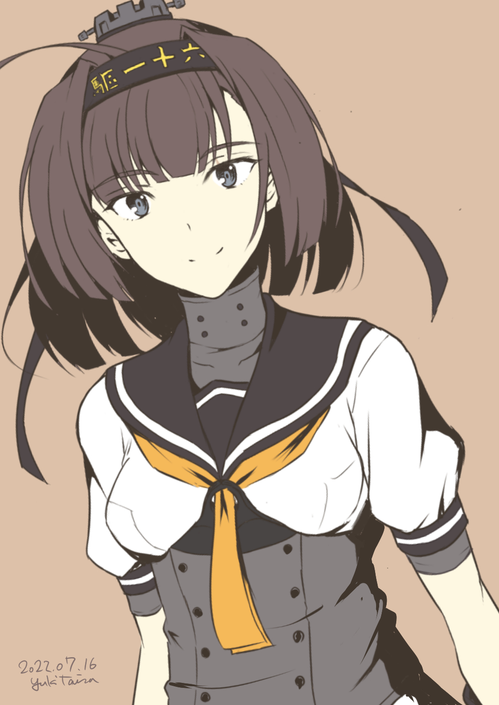 The Big ImageBoard (TBIB) - 1girl ahoge akizuki (kancolle) black hair black headband breasts ...