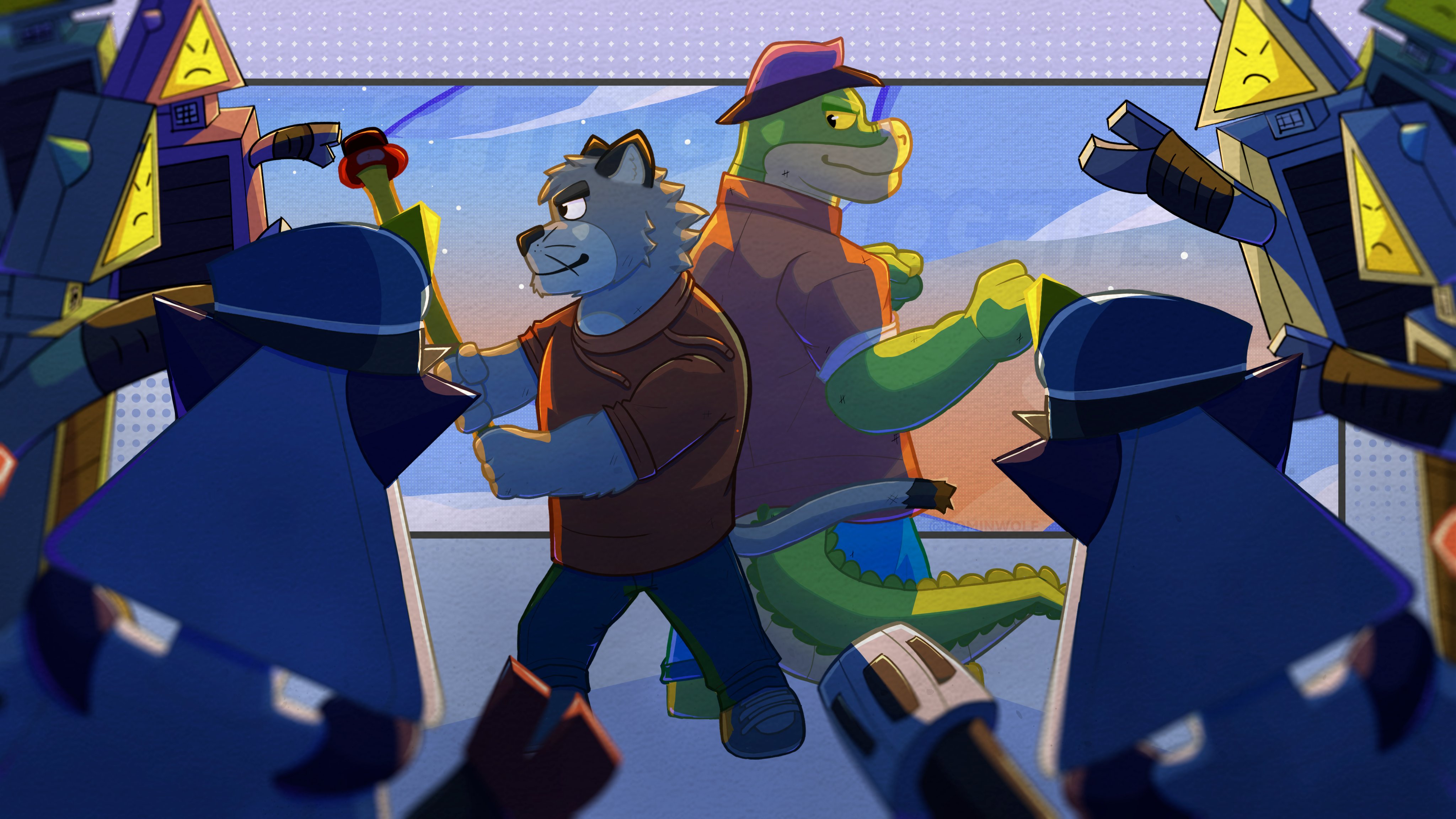 The Big ImageBoard (TBIB) - 16:9 2022 absurd res alligator alligatorid anthro barefoot biped ...