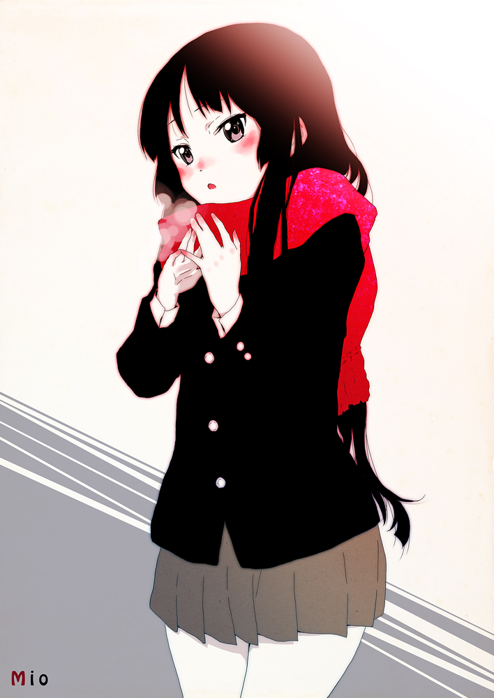 The Big ImageBoard (TBIB) - 1girl akiyama mio black eyes black hair blazer blush breath ...