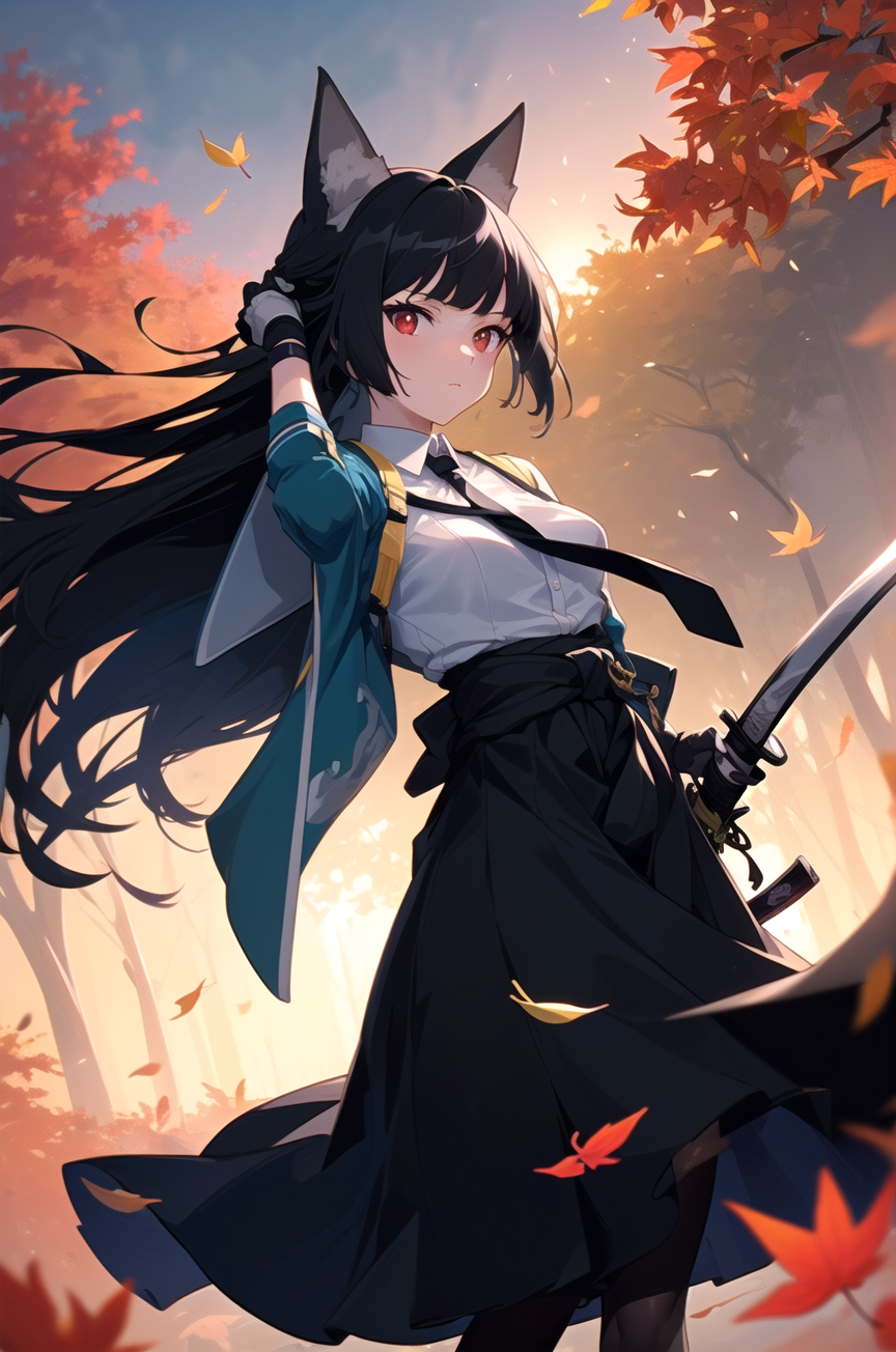 The Big ImageBoard (TBIB) - ai-generated forest highres hoshimi miyabi nature non-web source ...