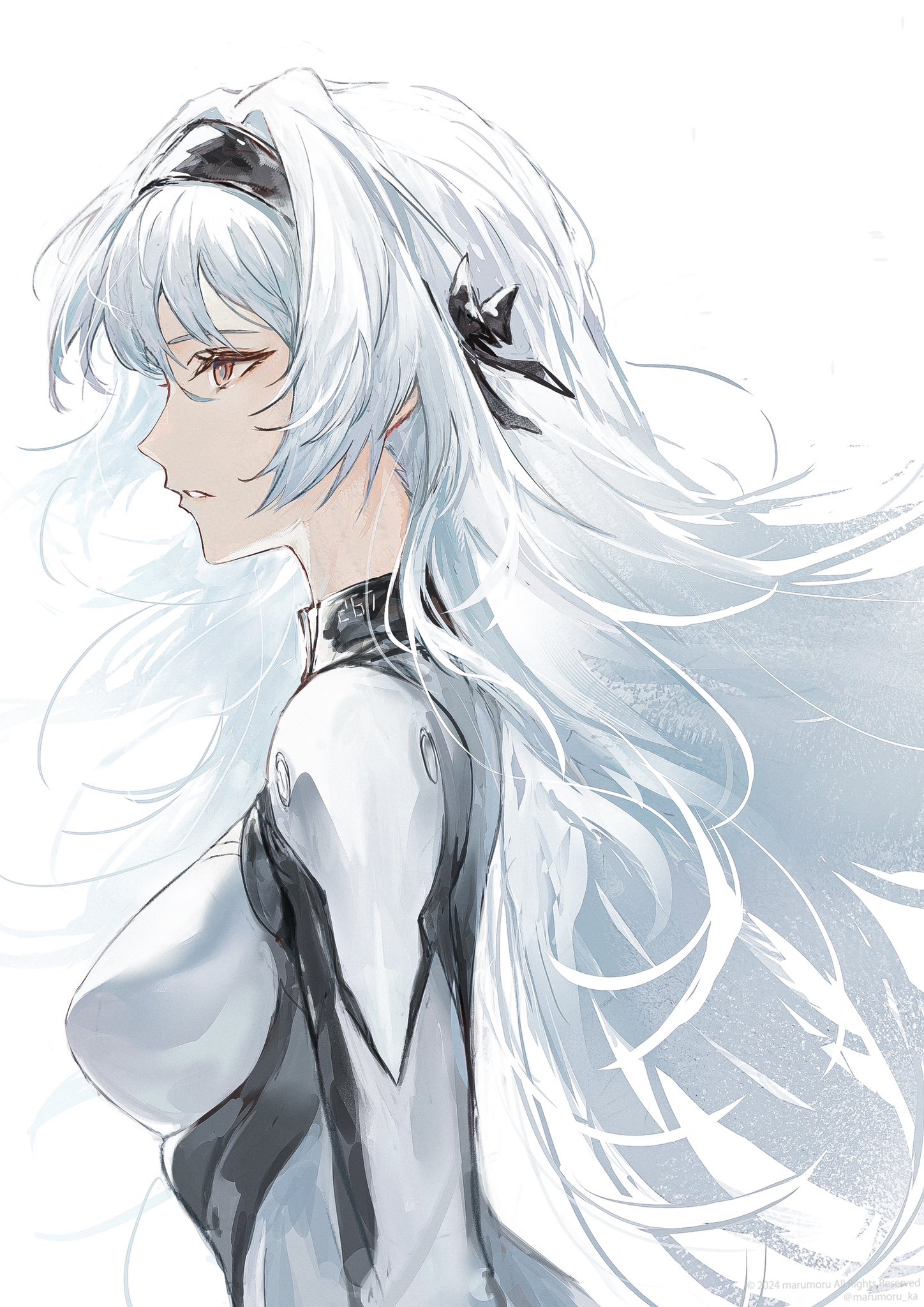 The Big ImageBoard (TBIB) - 1girl 2024 black bow black hairband bow commentary dated firefly (ar ...