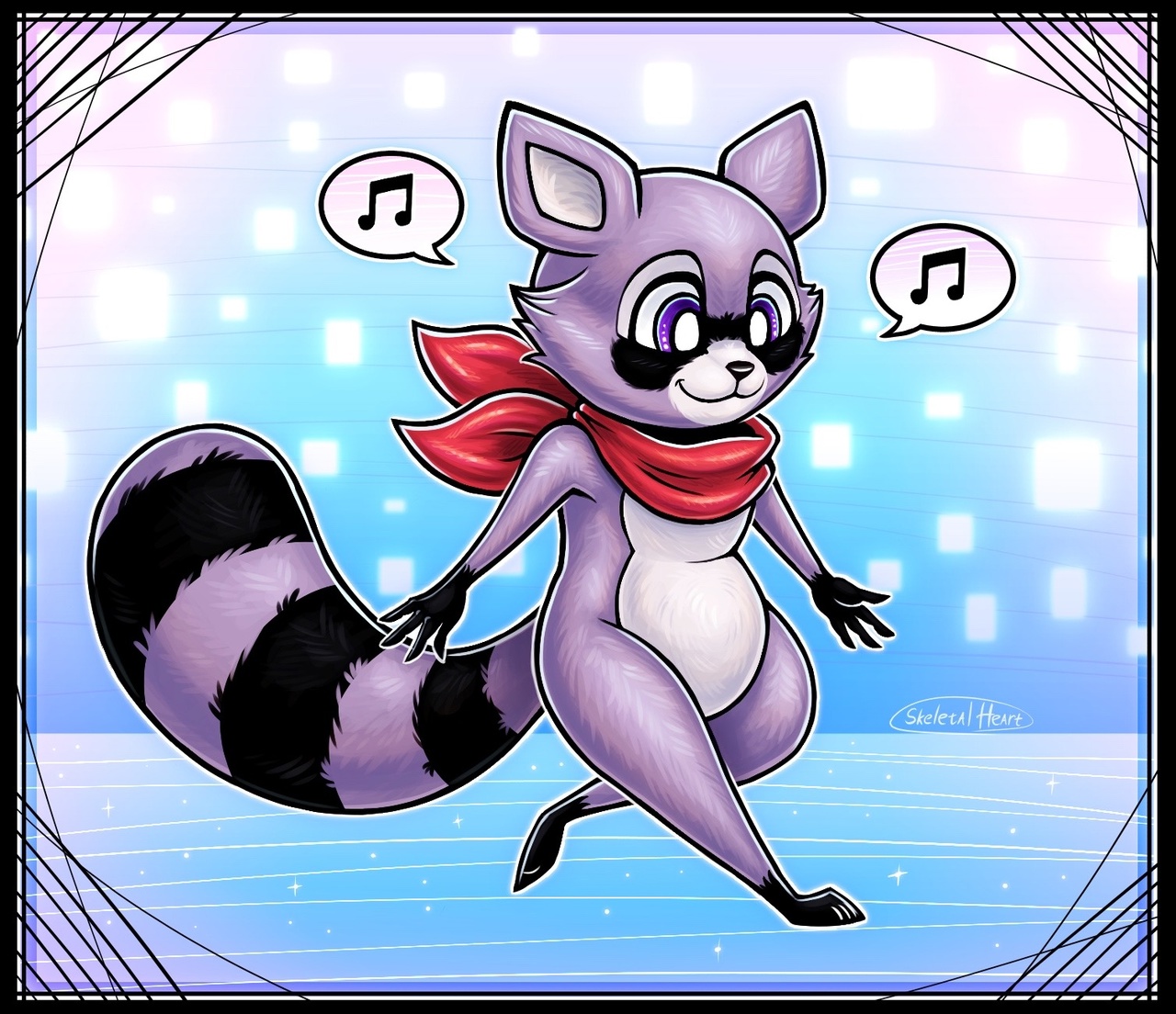 The Big ImageBoard (TBIB) - anthro big tail black hands fur indigo park kerchief male mammal ...